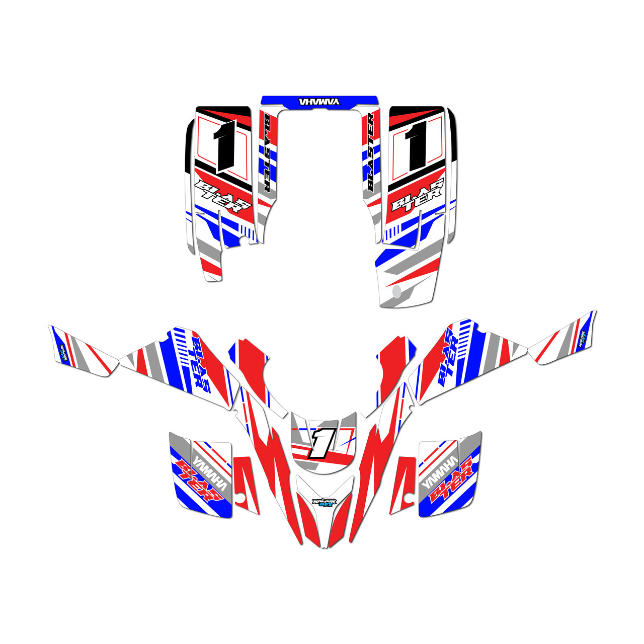 Yamaha Blaster YFS200 Graphics Kit (1988-2006) Razor