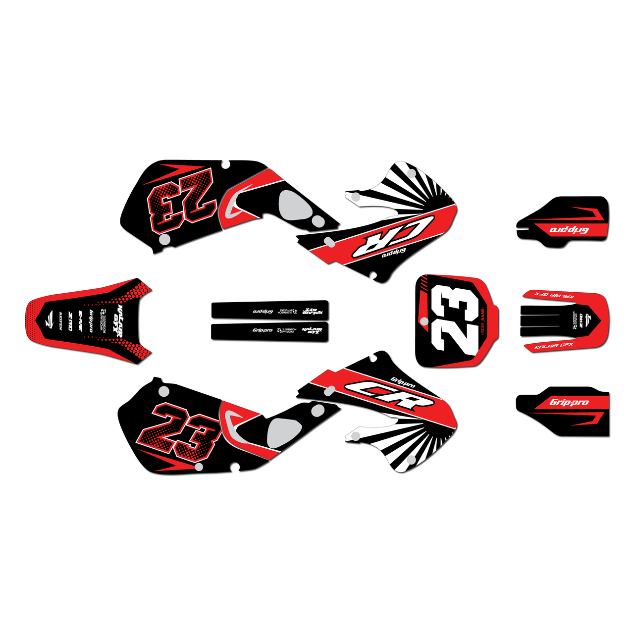 Honda CR125 Graphics Kit (1998-1999) Fh | KalairGFX