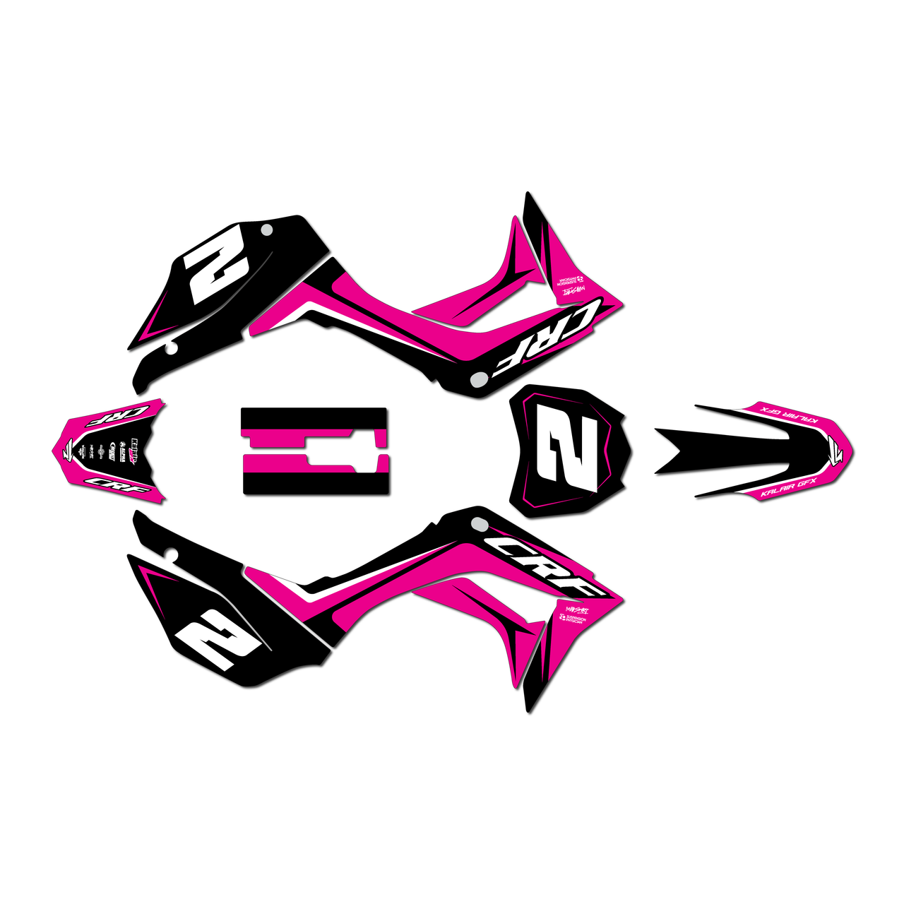 Honda CRF110F Graphics Kit (2019-2026) Lightning | KalairGFX