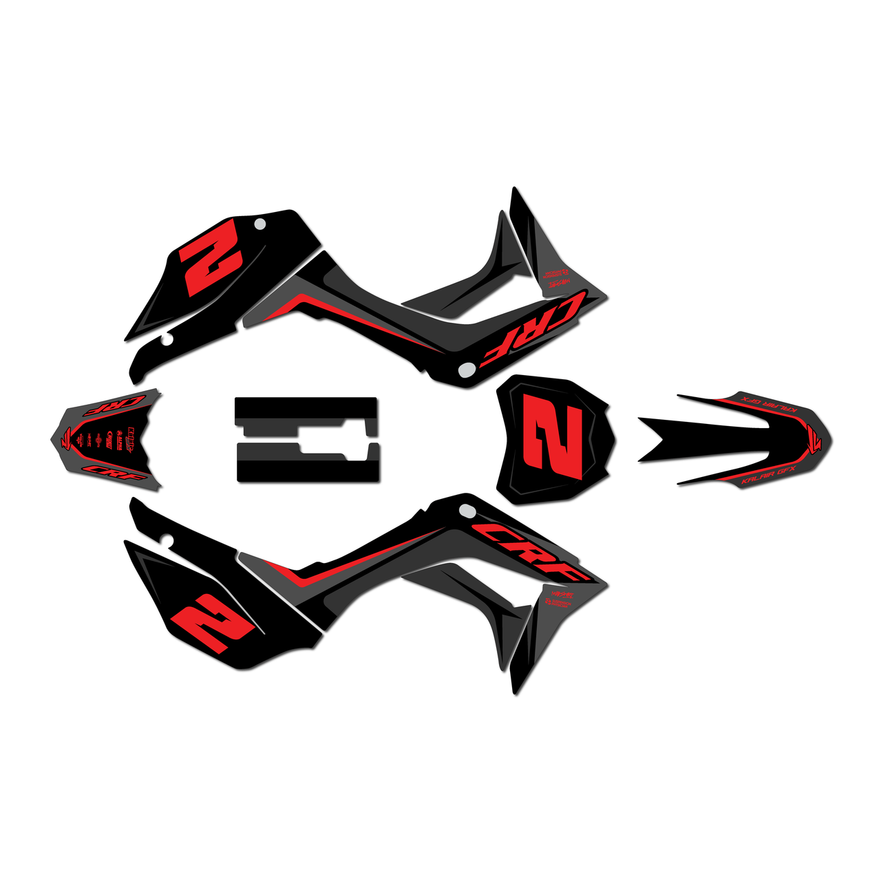 Honda CRF110F Graphics Kit (2019-2026) Lightning | KalairGFX