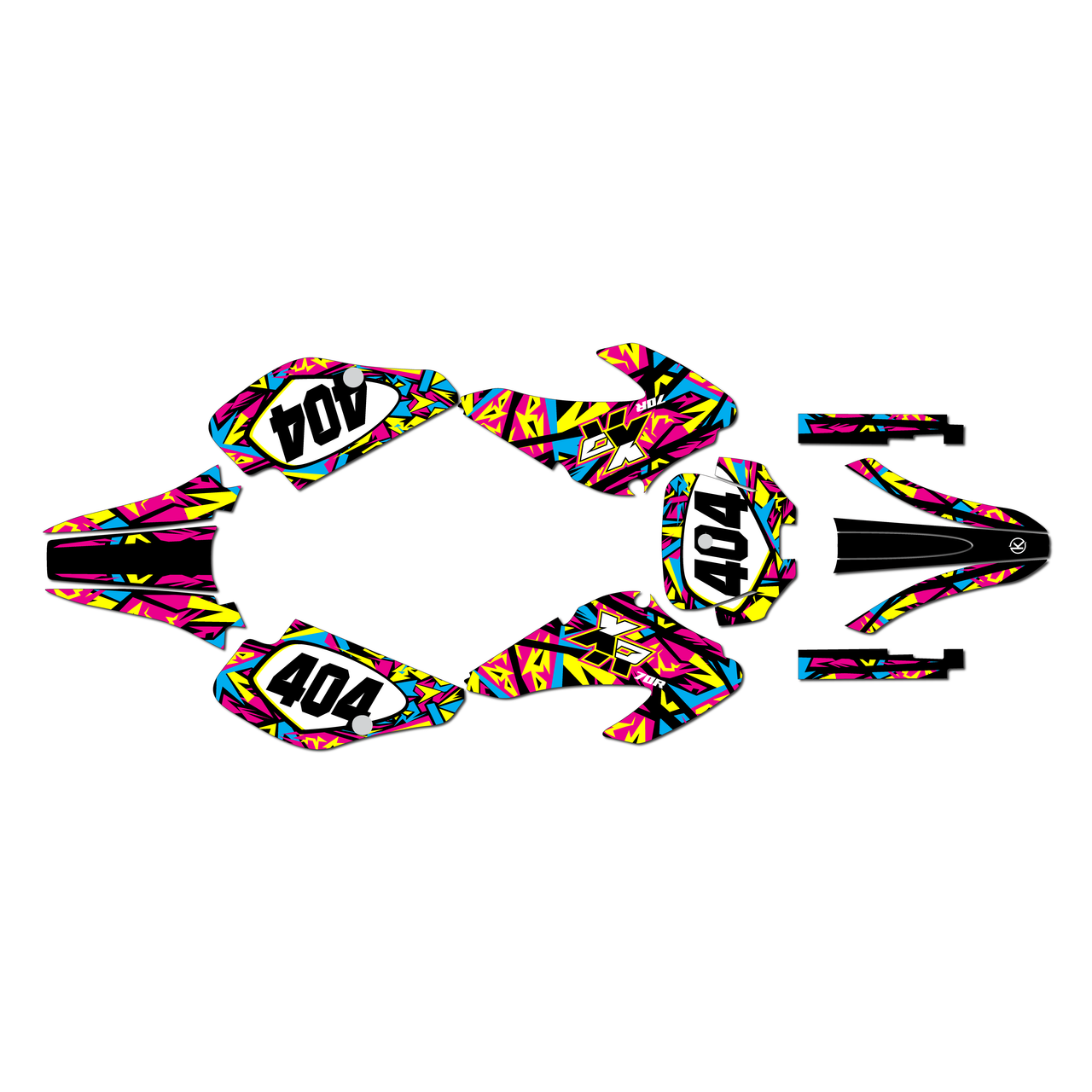 Honda XR70 Graphics Kit (2001-2003) Shatter | KalairGFX