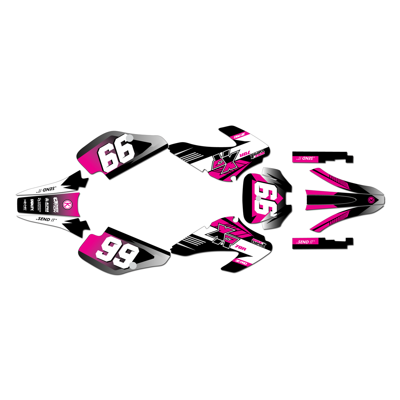 Honda XR70 Graphics Kit (2001-2003) Turbo | KalairGFX