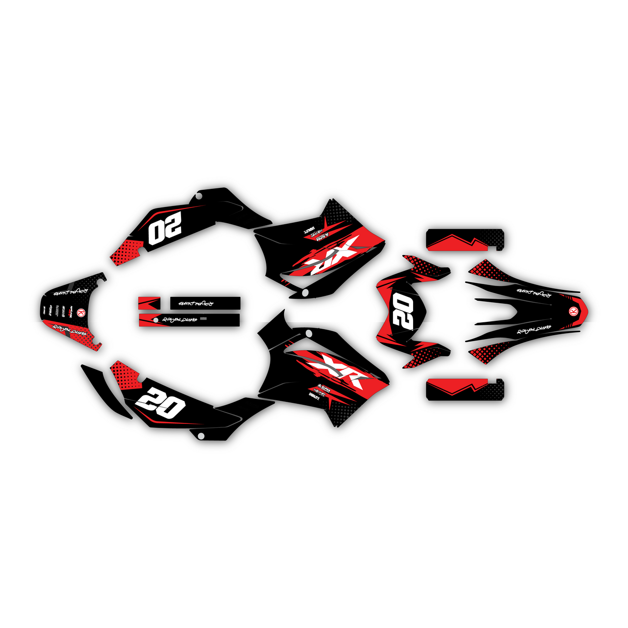 Honda XR150L Graphics Kit (All years) Spear | KalairGFX