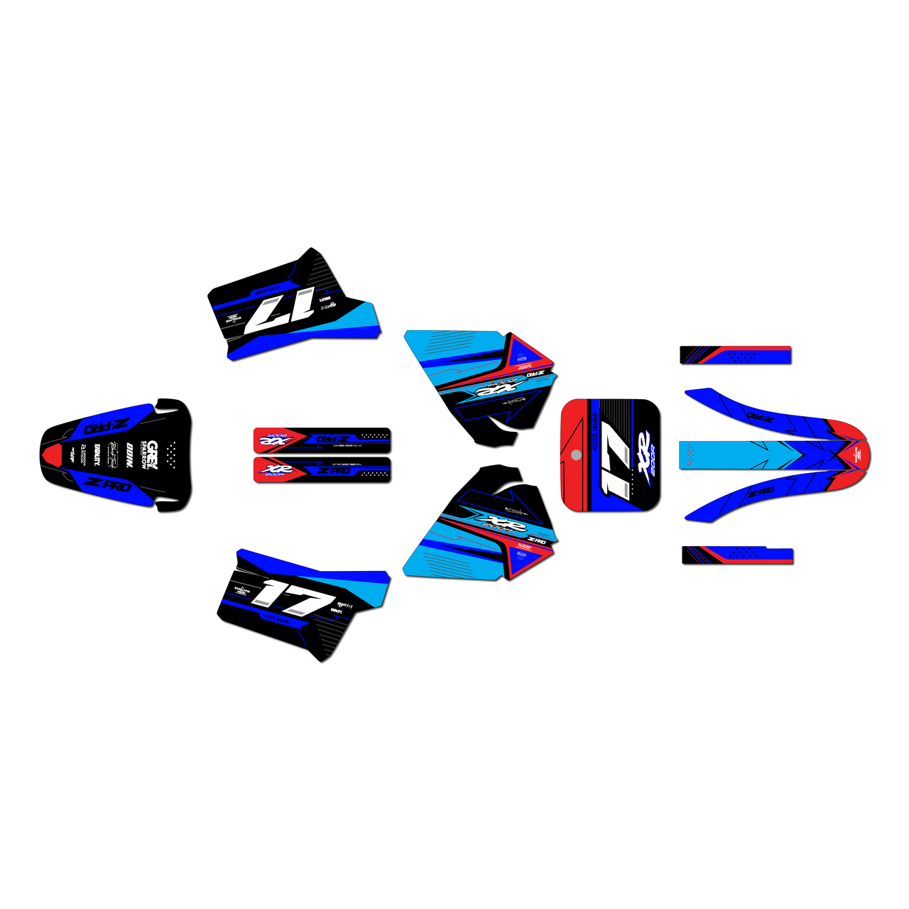 Honda XR200R Graphics Kit (1984-2002) Axis | KalairGFX
