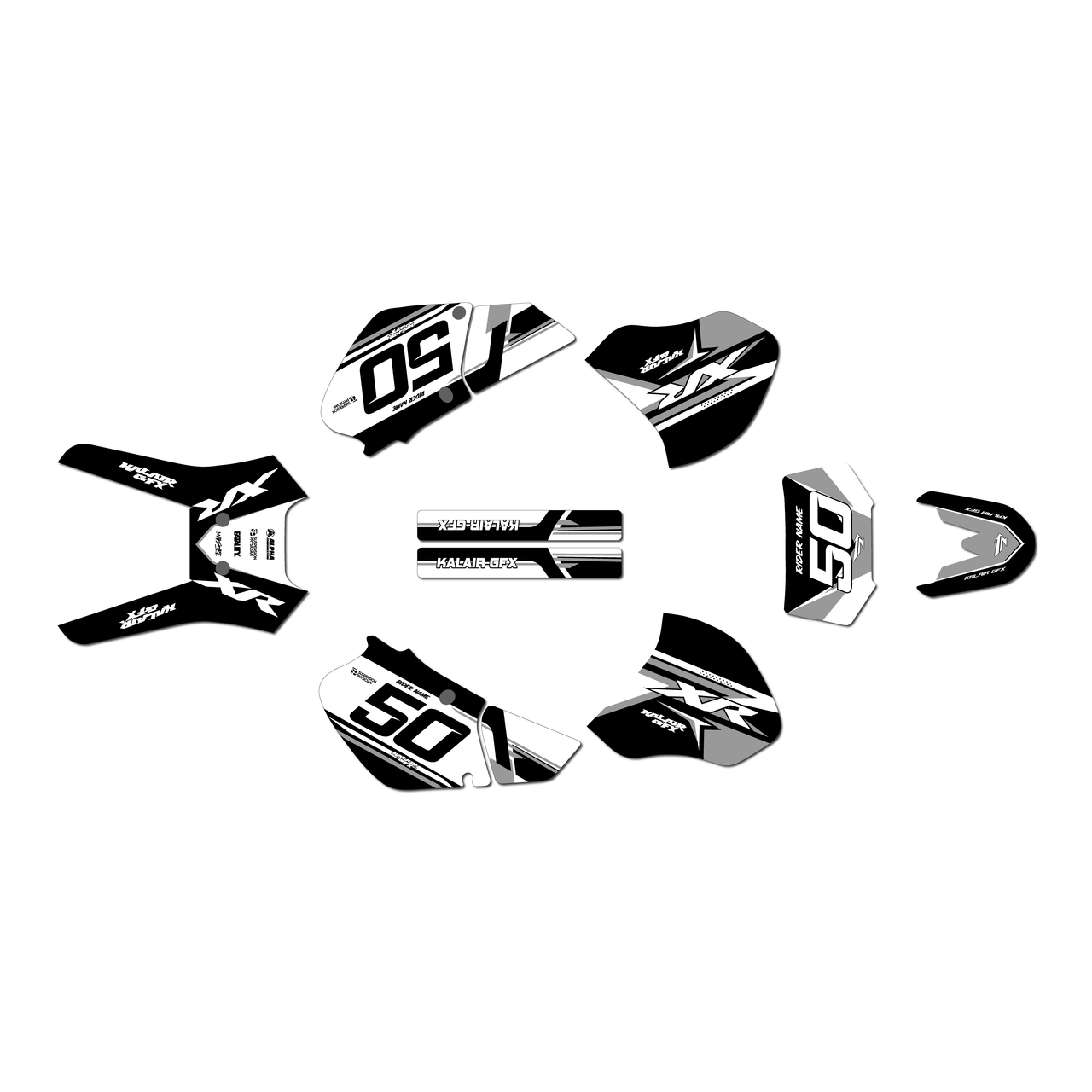 Honda XR250 Graphics Kit (1996-2004) Evo | KalairGFX