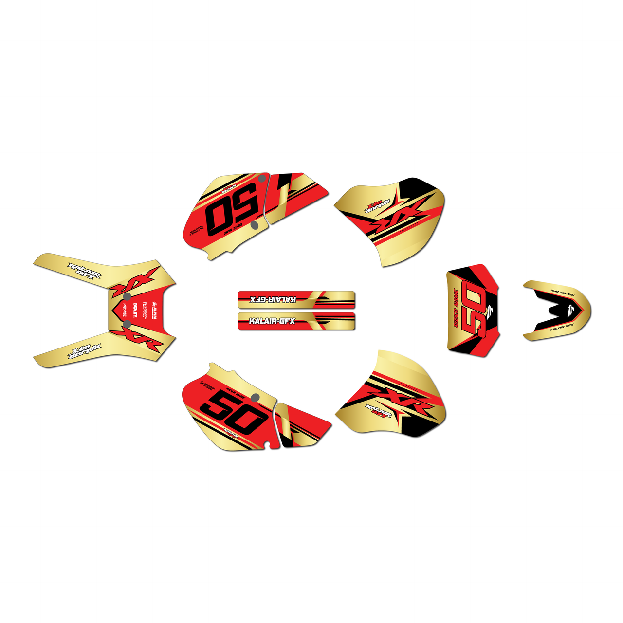 Honda XR250 Graphics Kit (1996-2004) Evo | KalairGFX