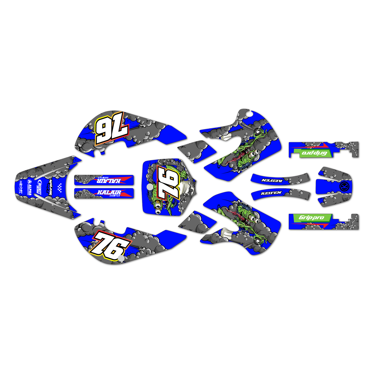 Kawasaki KX65 Graphics Kit (1999-2026) Lunatic | KalairGFX