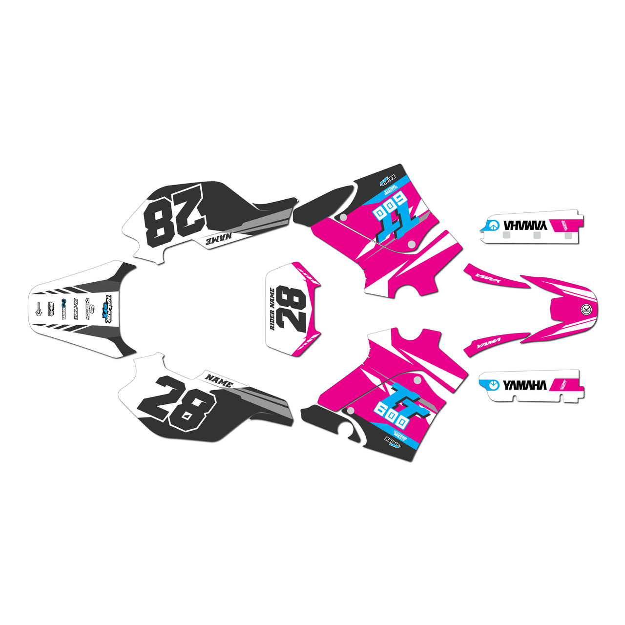 Yamaha TT600E Graphics Kit (1994-1997) Factory | KalairGFX