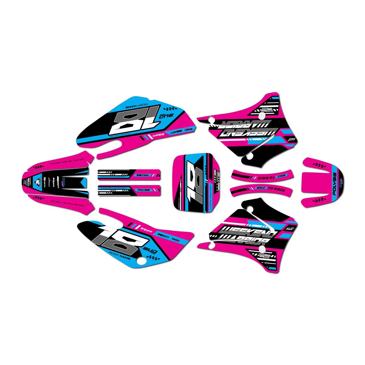 Yamaha TTR125 Graphics Kit (2000-2007) Warrior | KalairGFX