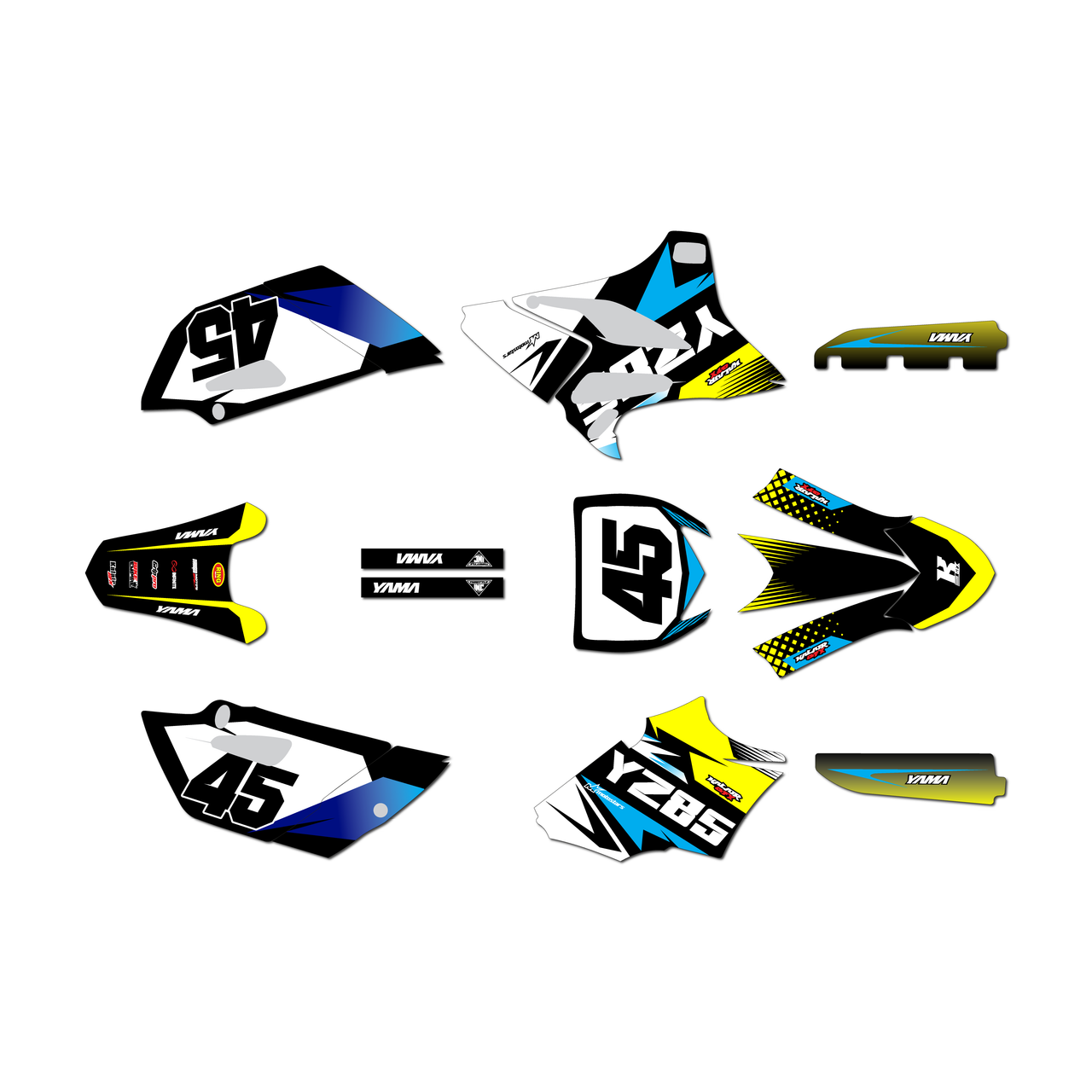 Yamaha YZ85 Graphics Kit (2015-2018) Division | KalairGFX