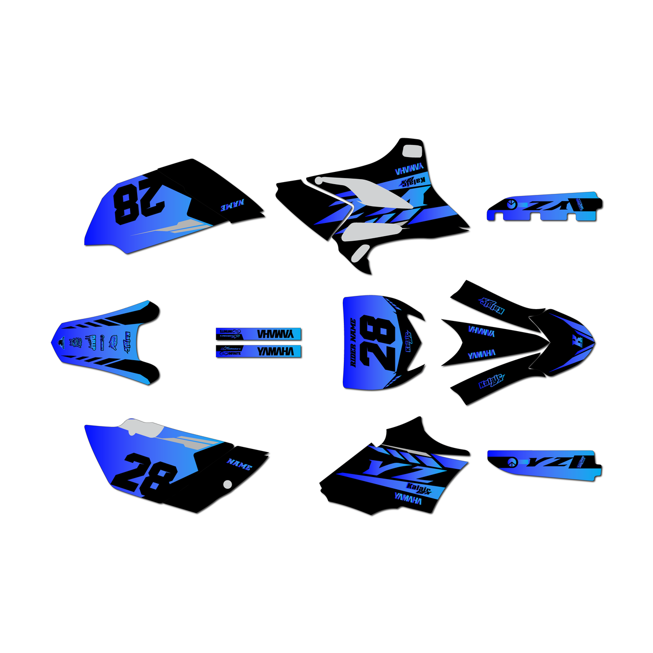 Yamaha YZ85 Graphics Kit (2015-2018) Factory | KalairGFX