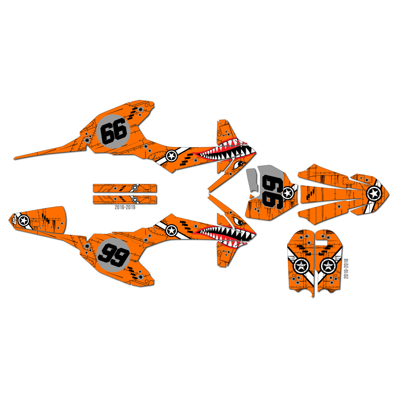 Ktm 50SX Graphics Kit (2019) Predator | KalairGFX