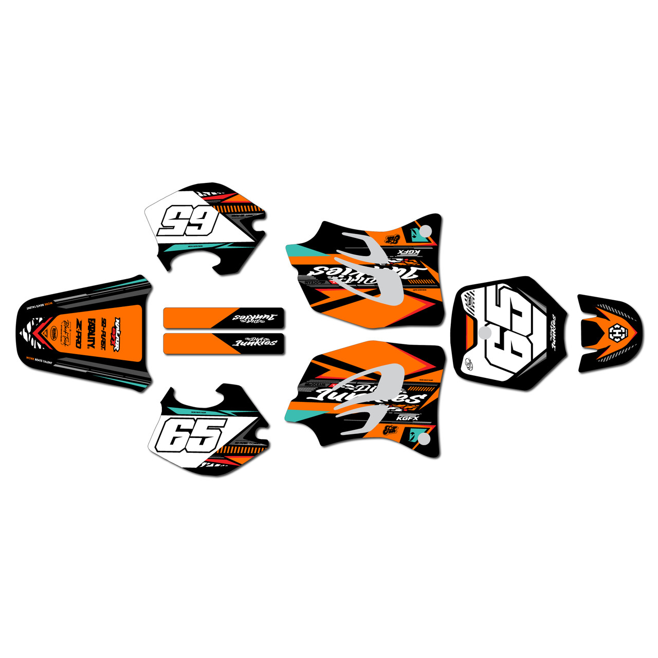 Ktm 65SX Graphics Kit (1998-2001) Rugged | KalairGFX