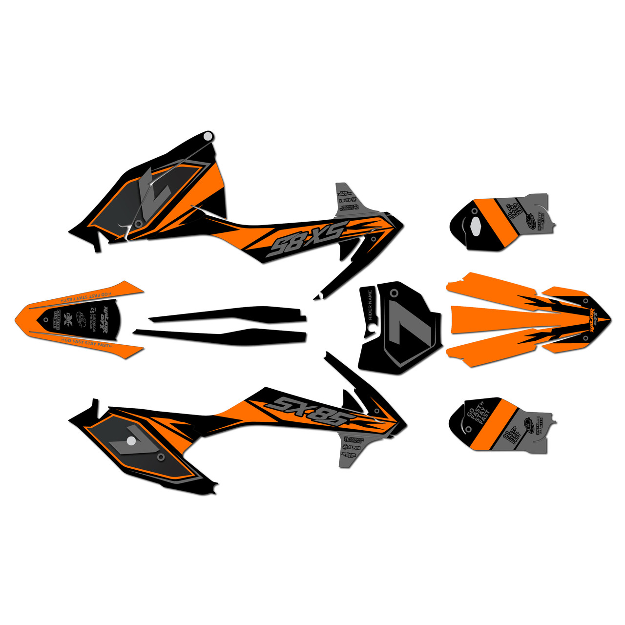 Ktm 85SX Graphics Kit (2018-2024) Bash | KalairGFX