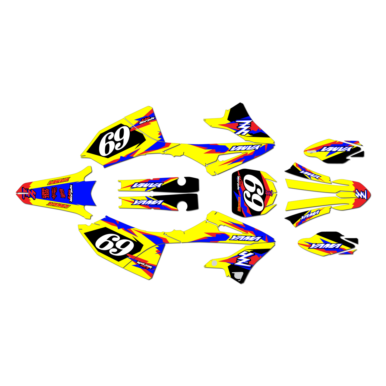 Yamaha YZ250X Graphics Kit (2023-2026) Vintage | KalairGFX