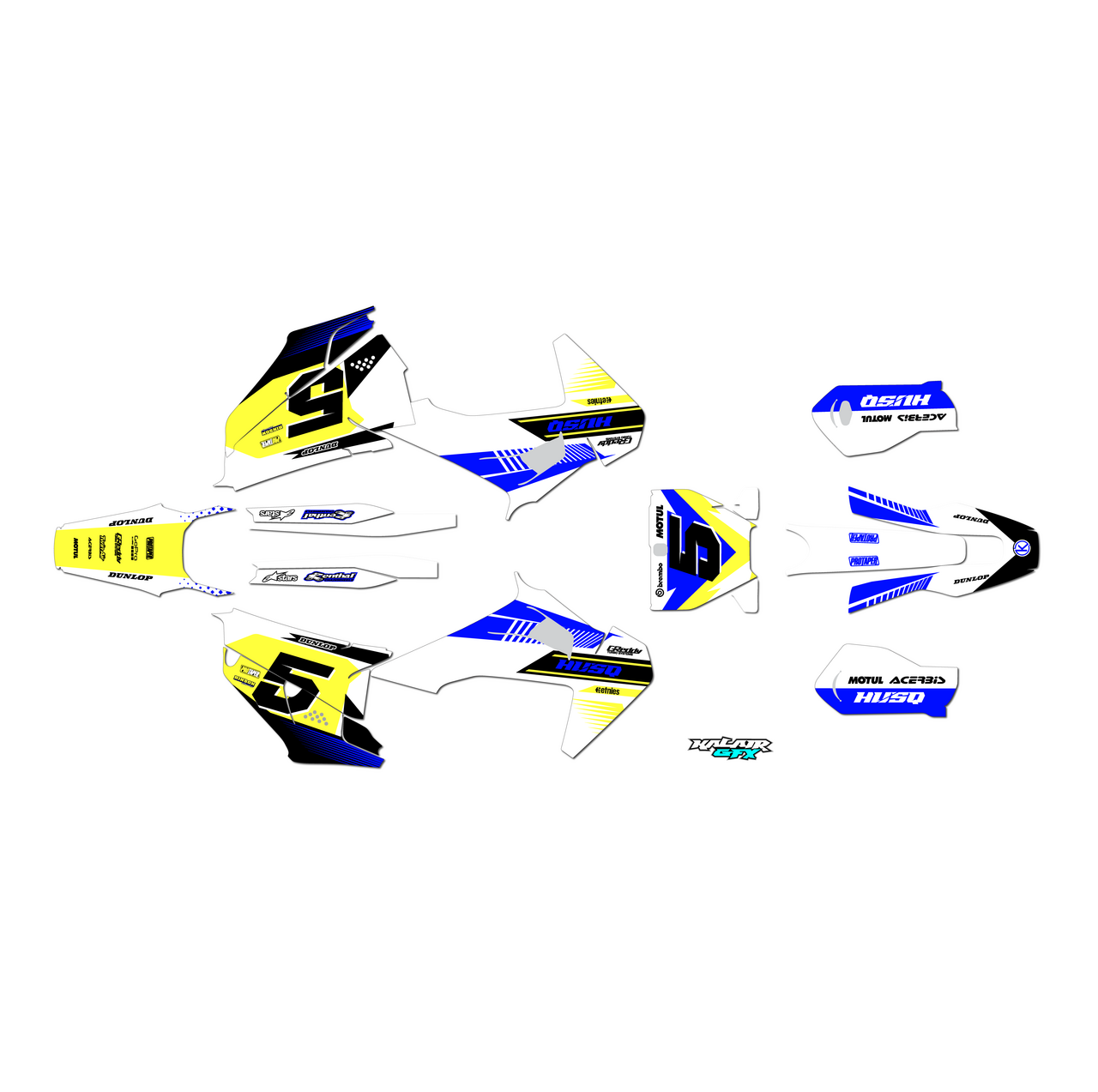 Graphics Kit for Husqvarna TC125 (2019-2022) Turbo Series - Kalair GFX