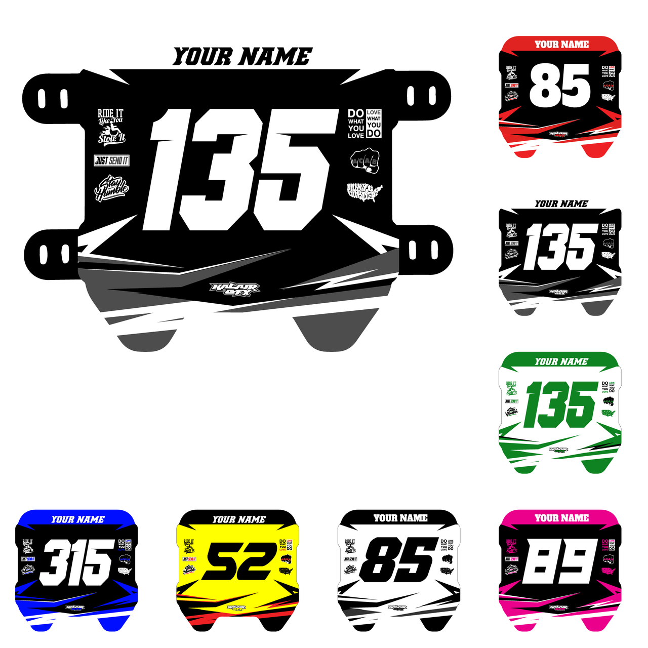 Surron Light Bee Number Plate Design 1 - Kalair GFX