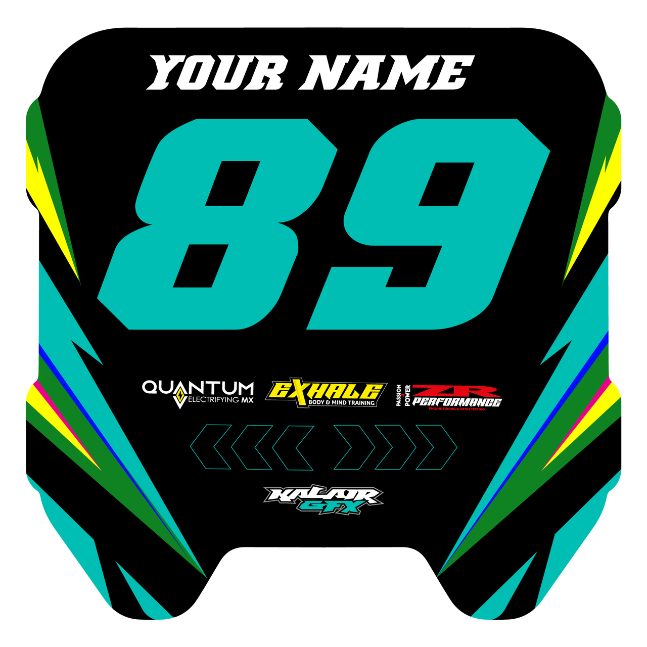 Surron Light Bee Number Plate Design 7 - Kalair GFX