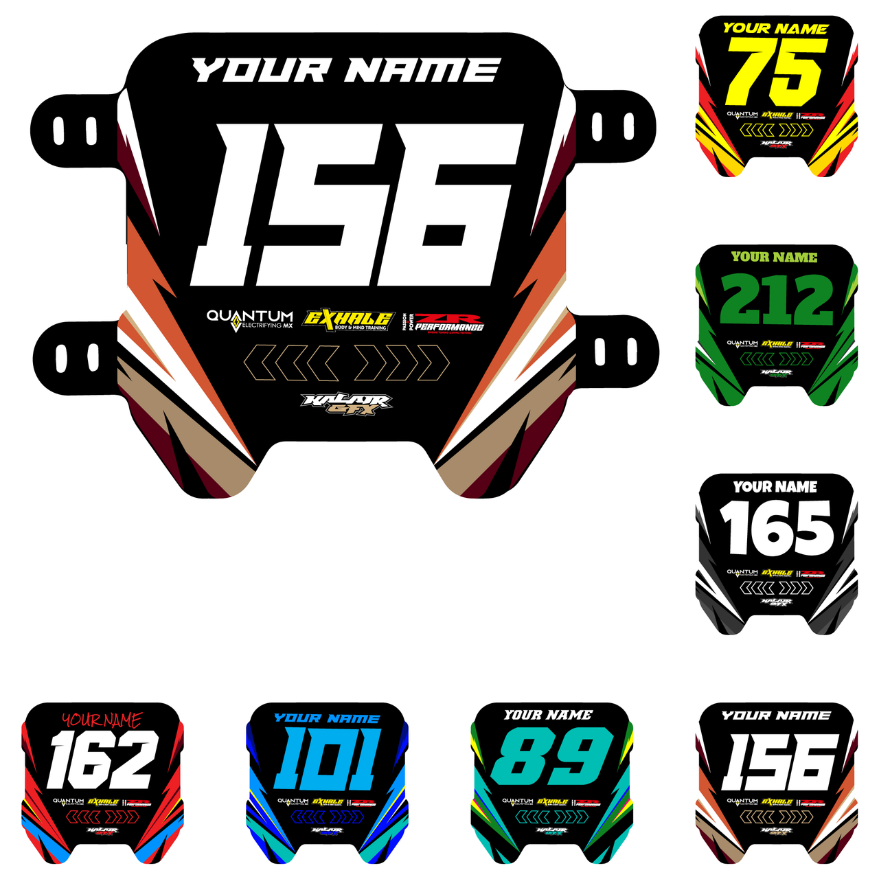 Surron Light Bee Number Plate Design 7 - Kalair GFX