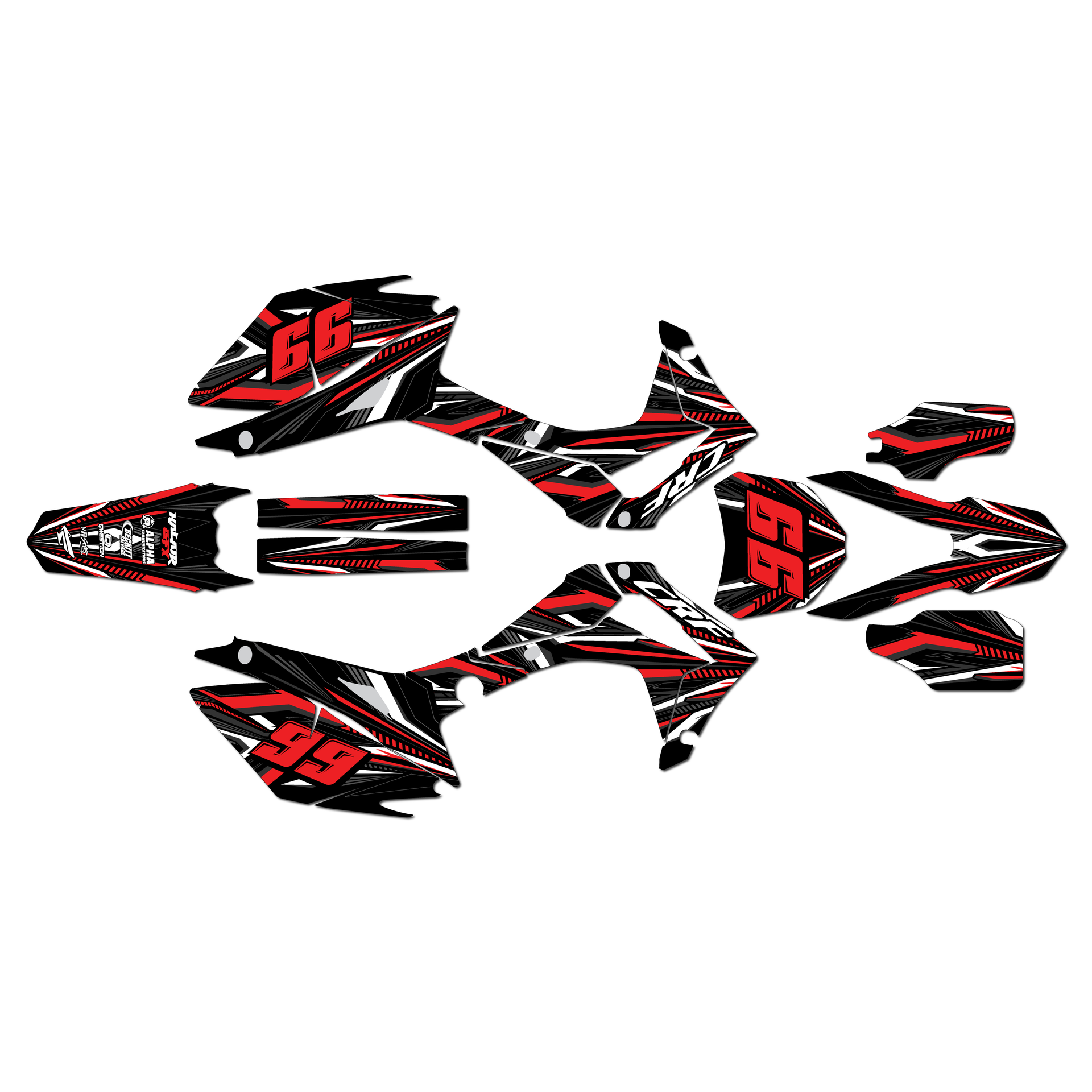 Honda CRF250R 2014–2017 Graphics Kits | KalairGFX
