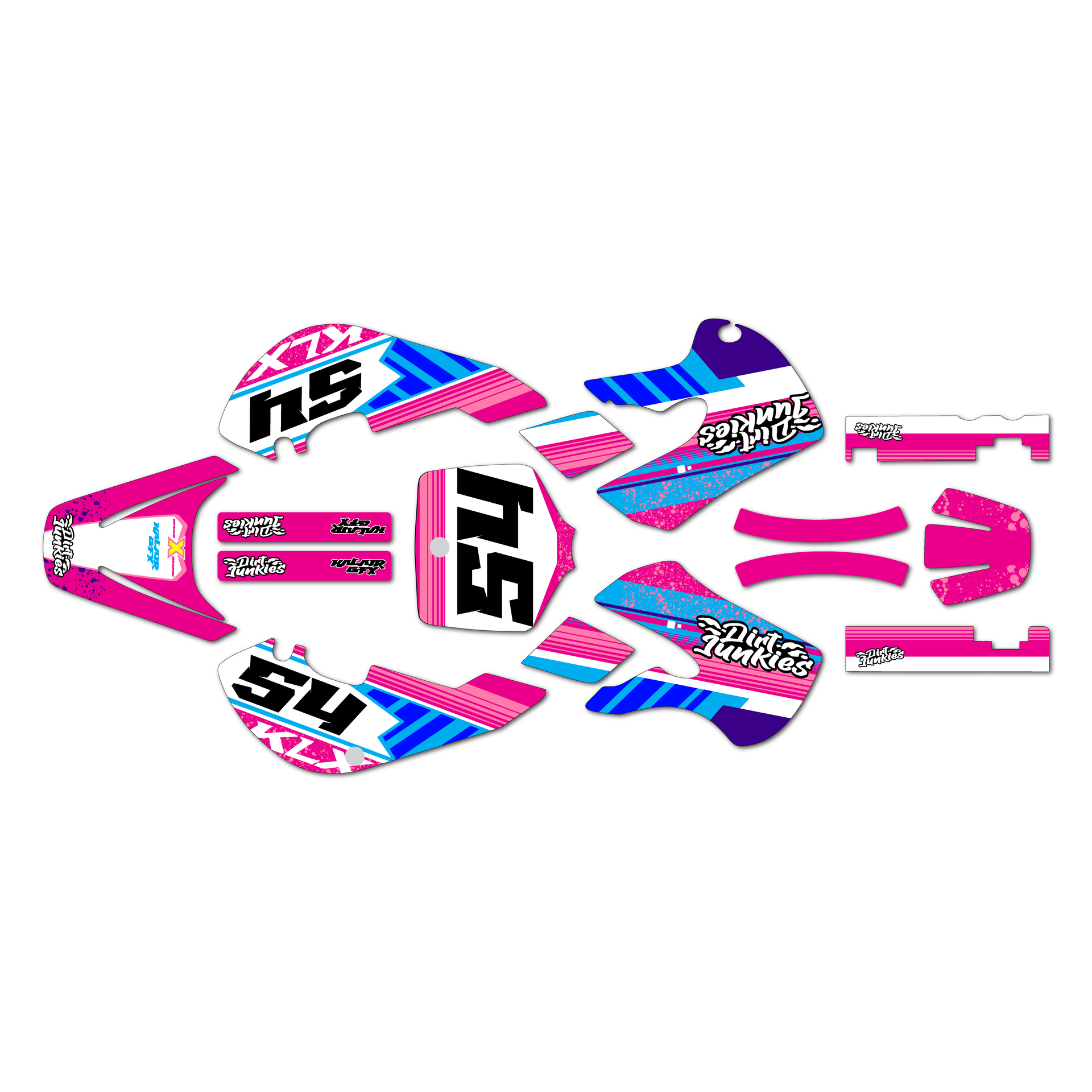 Kawasaki KLX110 2002–2009 Graphics Kits | KalairGFX