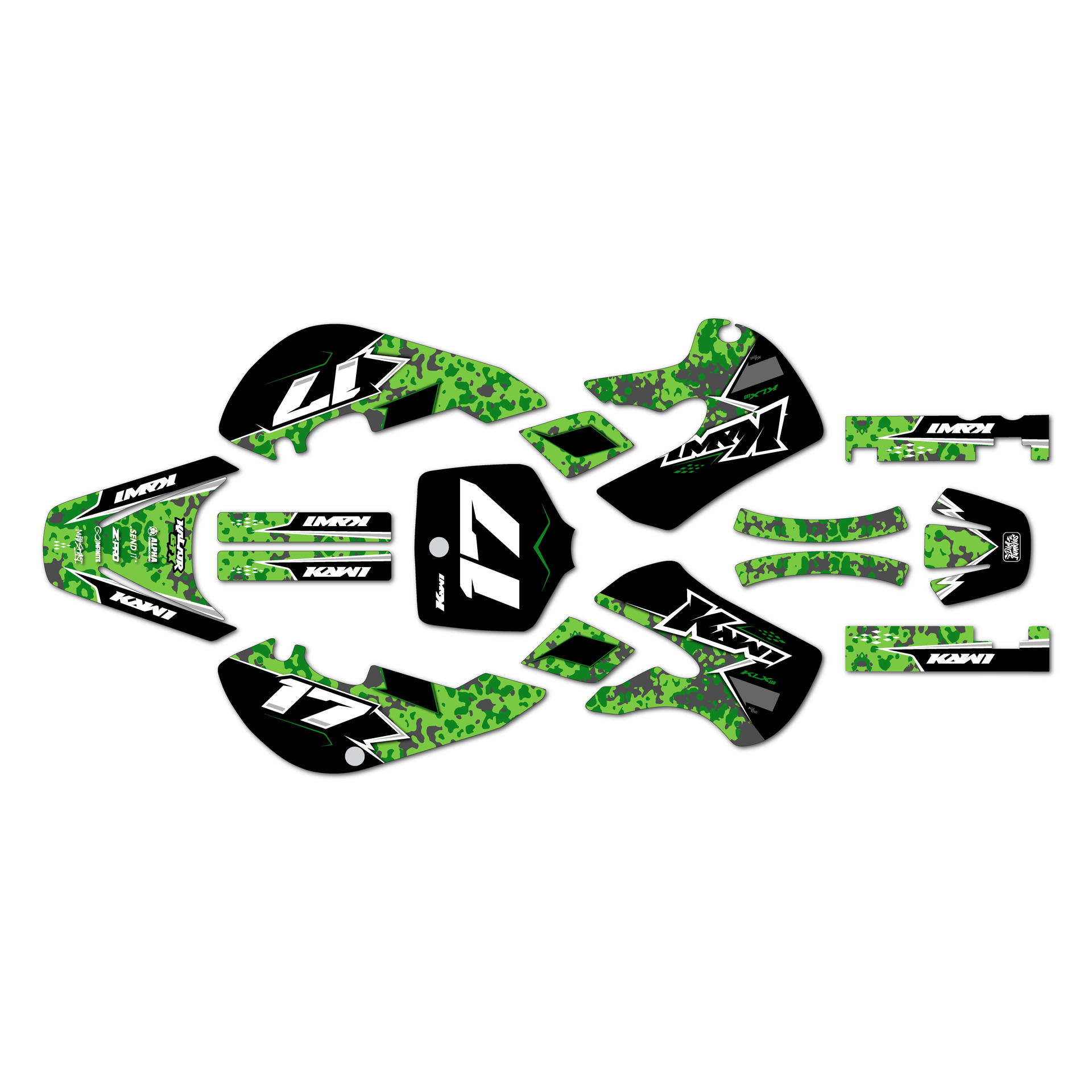 Kawasaki KLX110 2002–2009 Graphics Kits | KalairGFX