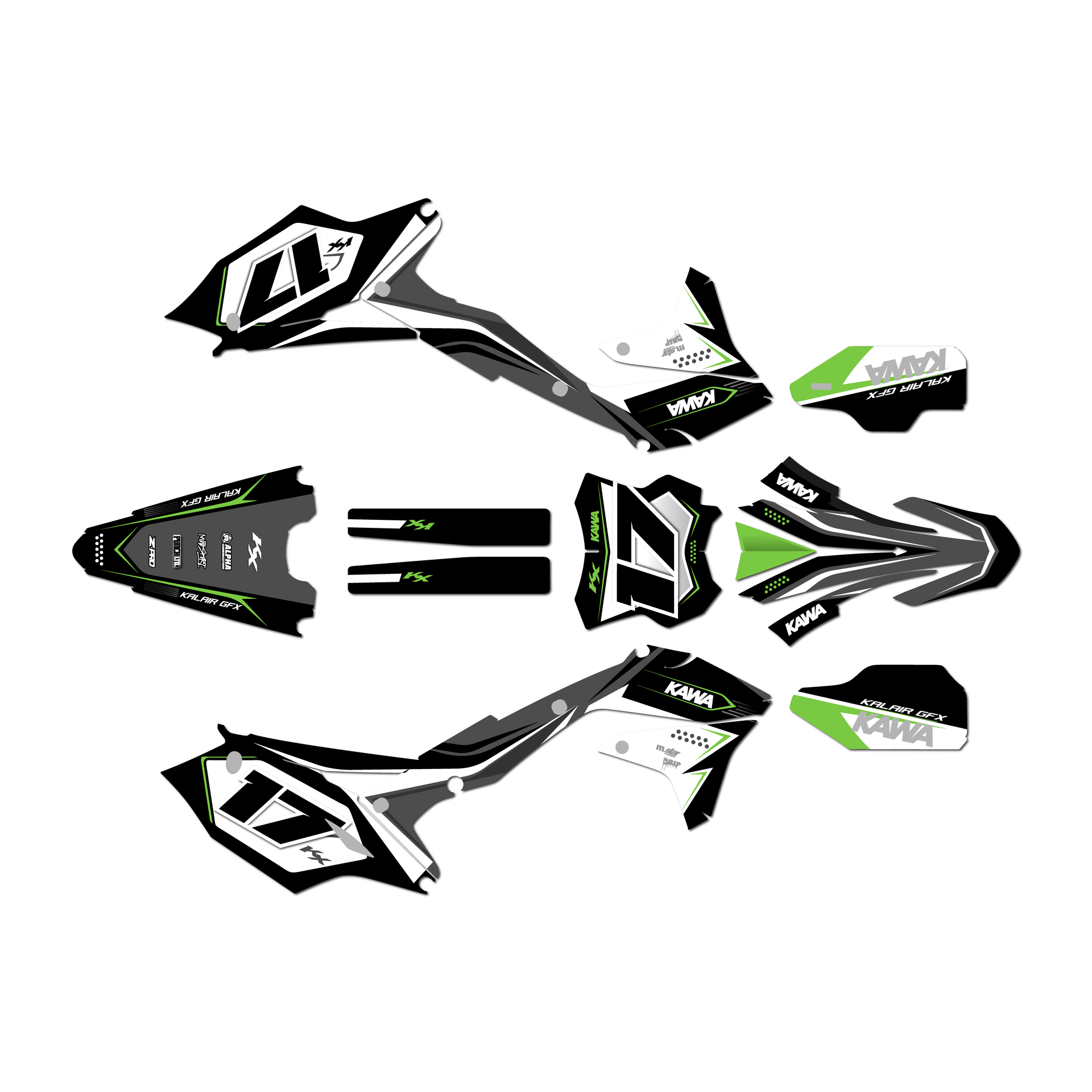 Kawasaki KX450F Graphics Kits | All Years | KalairGFX