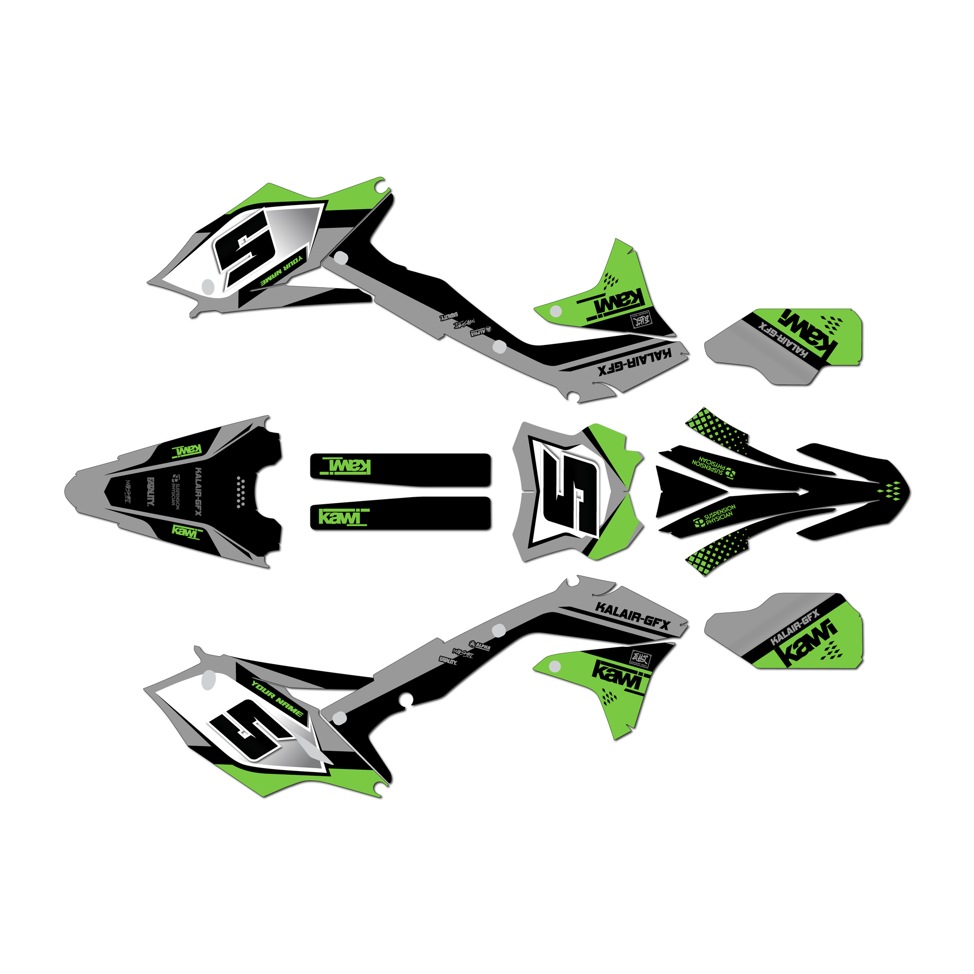 Kawasaki KX450F Graphics Kits | All Years | KalairGFX