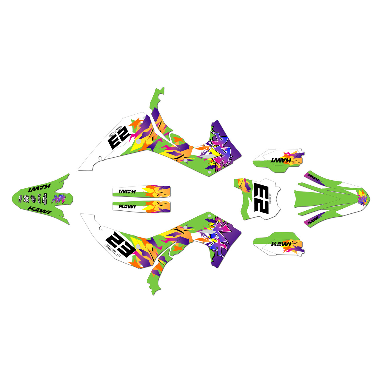Kawasaki KX450F Graphics Kits | All Years | KalairGFX