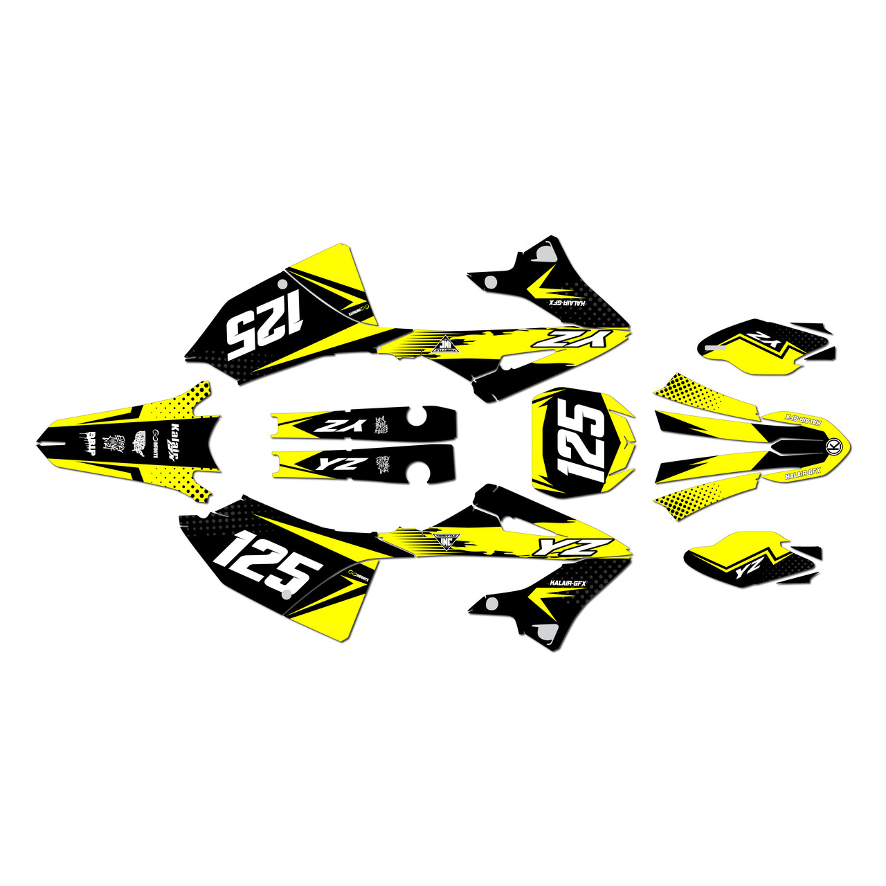 Yamaha YZ125 Graphics Kits | All Years | KalairGFX