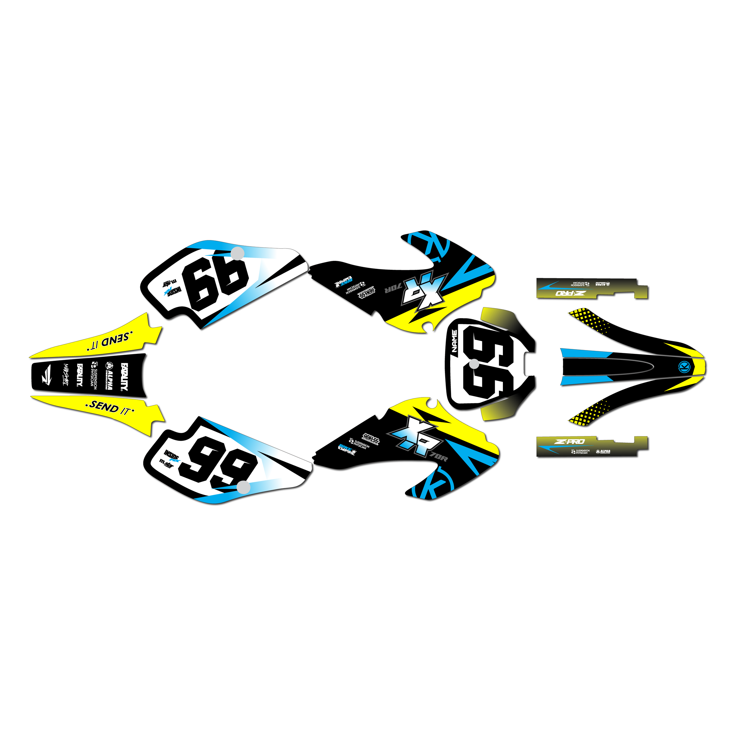 Honda XR70 2001–2003 Graphics Kits | KalairGFX