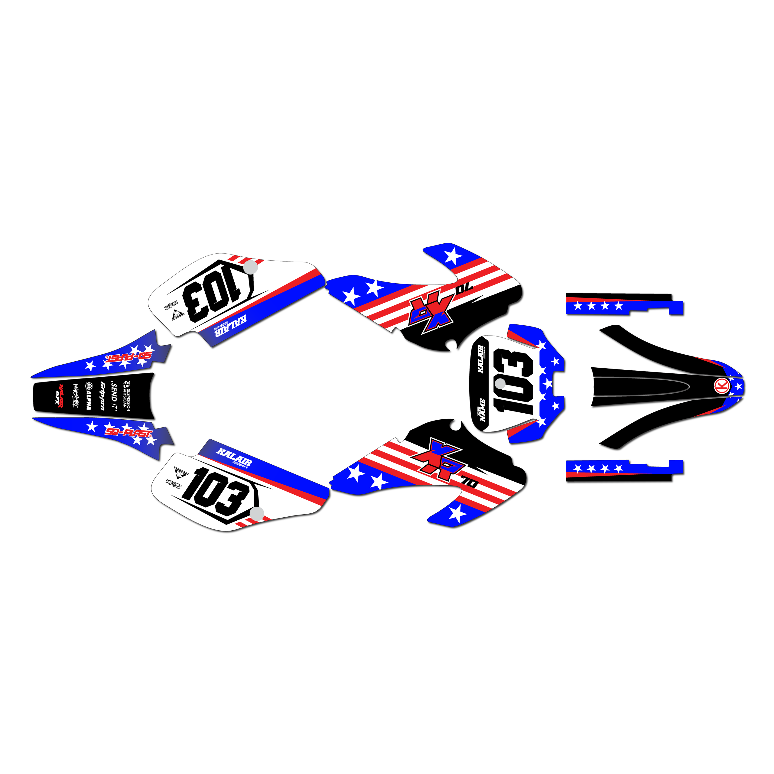 Honda XR70 2001–2003 Graphics Kits | KalairGFX