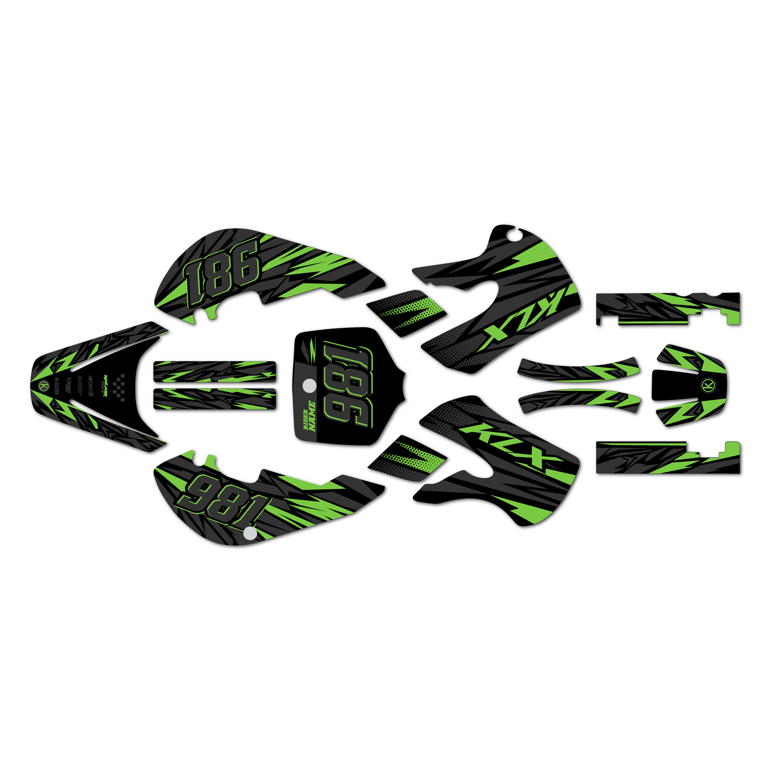 Kawasaki KLX110 2002–2009 Graphics Kits | KalairGFX