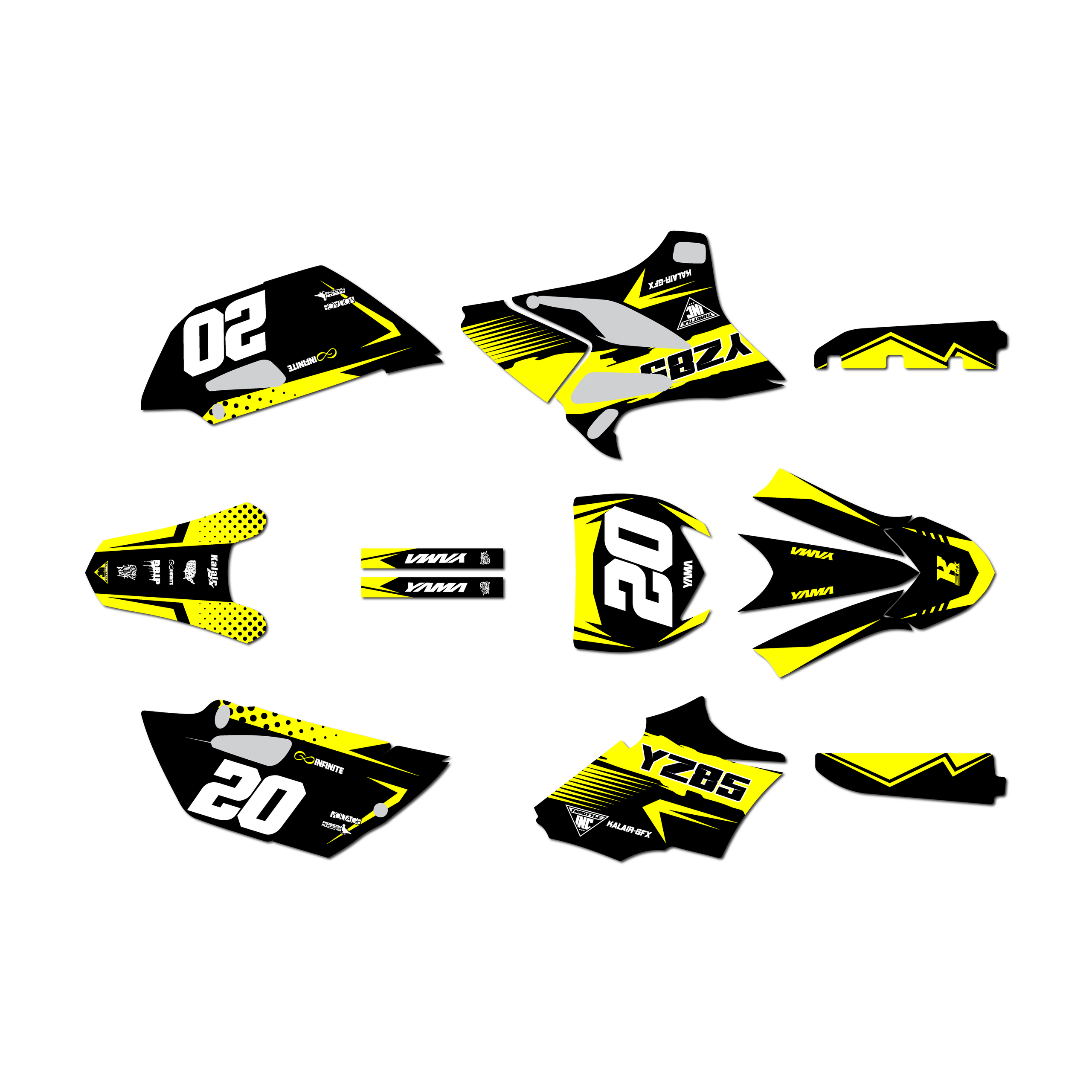 Yamaha YZ85 2015–2018 Graphics Kits | KalairGFX