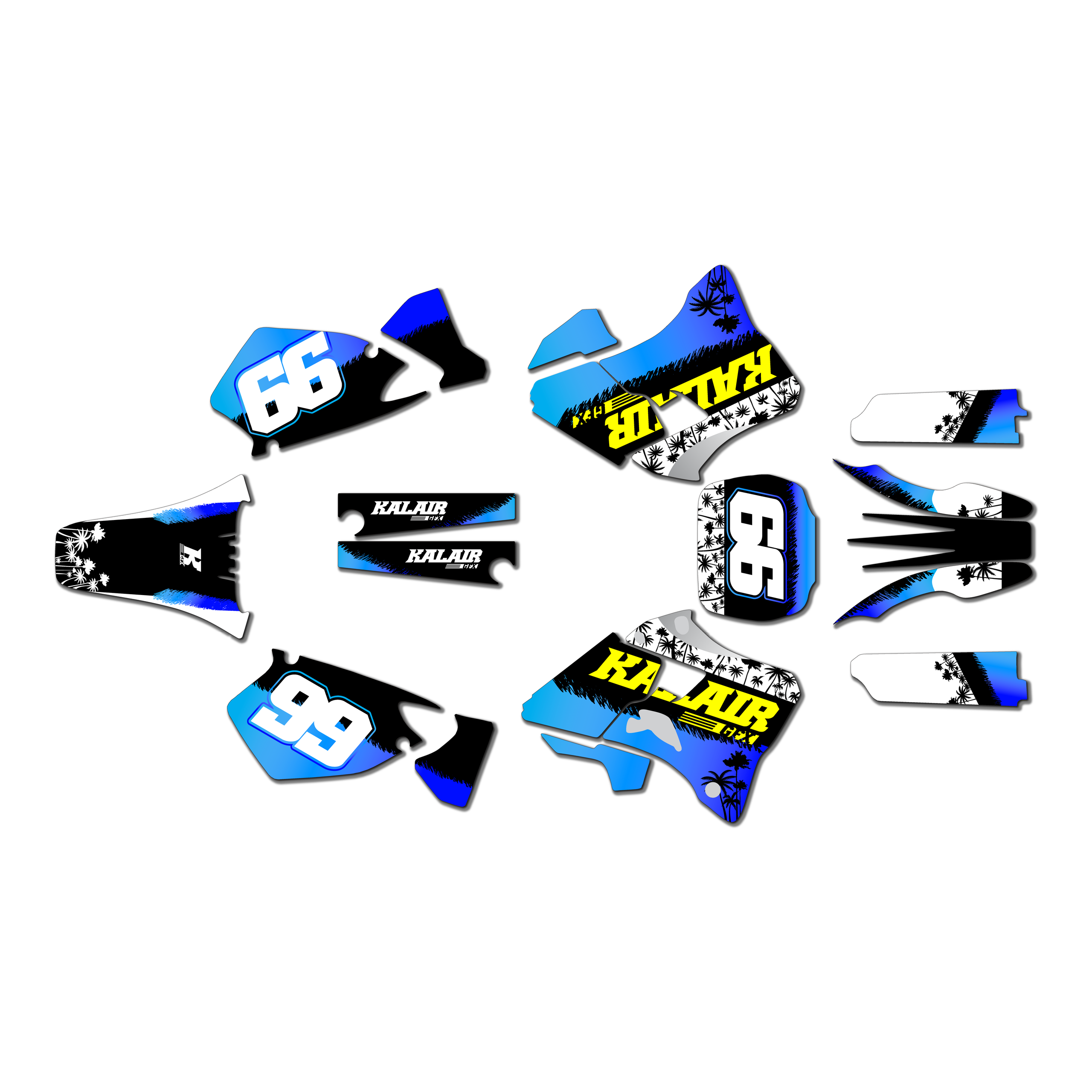 Yamaha YZ125 1996–2001 Graphics Kits | KalairGFX