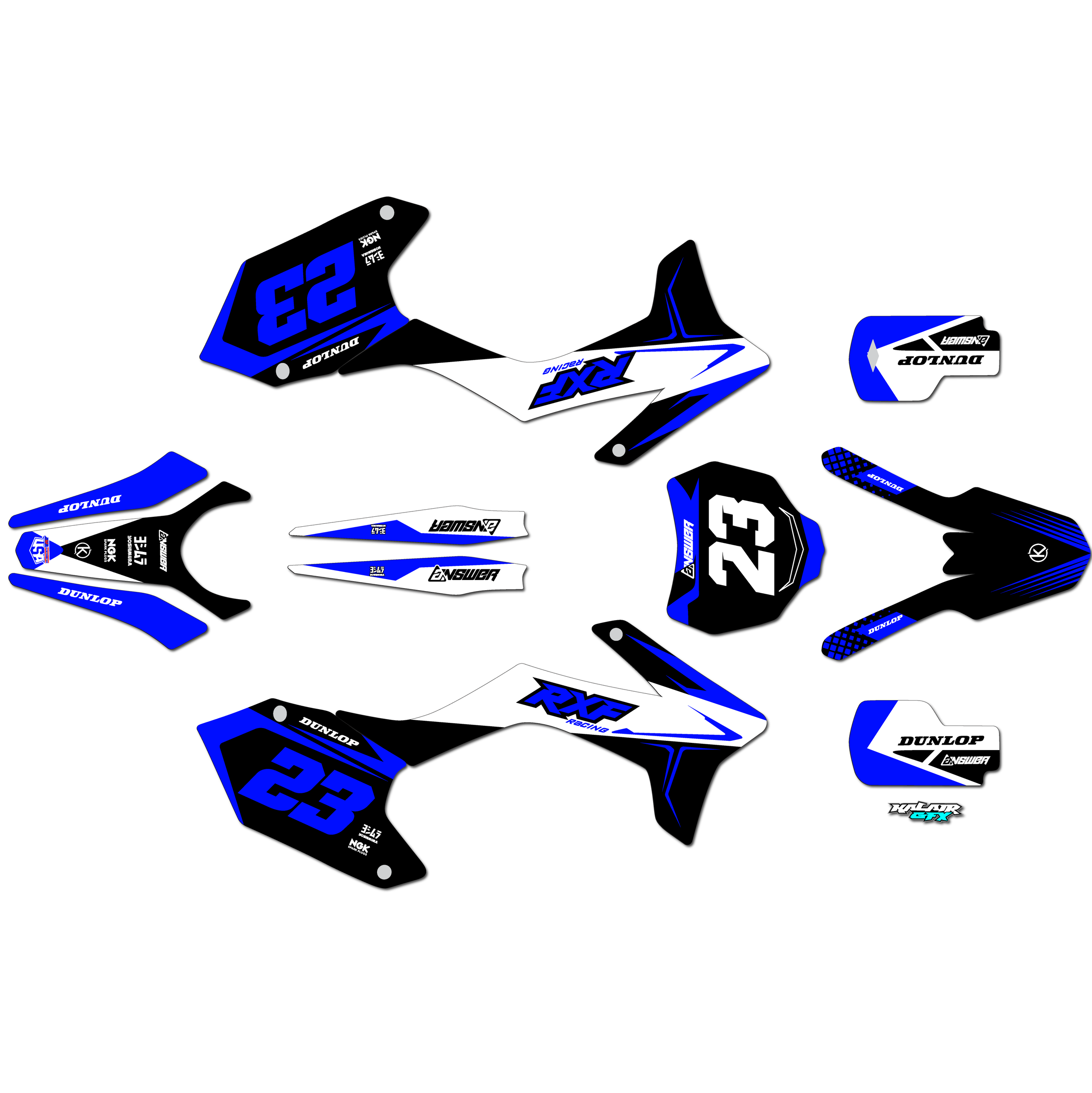 Apollo RXF Dirt Bike Graphics Kits