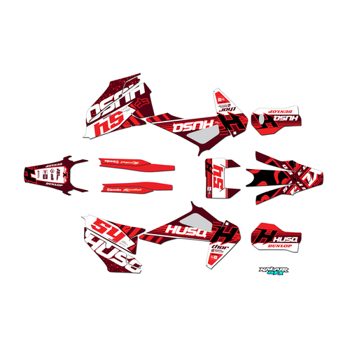 Graphics Kit for Husqvarna TE150 (2020-2023) Split Series - Kalair GFX