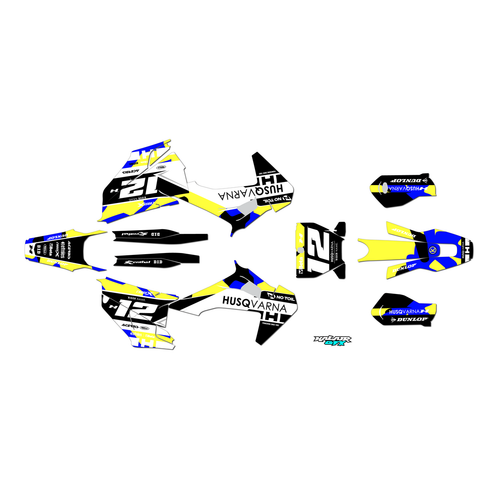 Best Exclusive Husqvarna FC350 (2019–2022) Splash series Graphics Kit ...