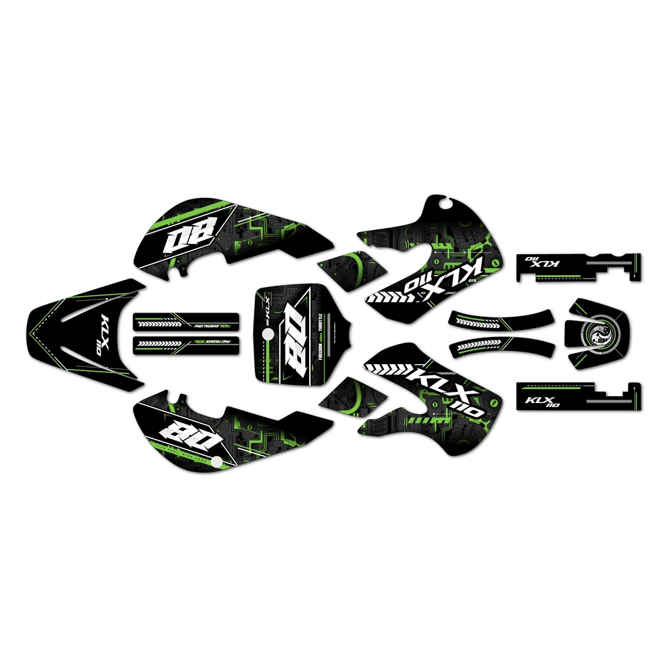 Kawasaki KLX110 2002–2009 Graphics Kits | KalairGFX