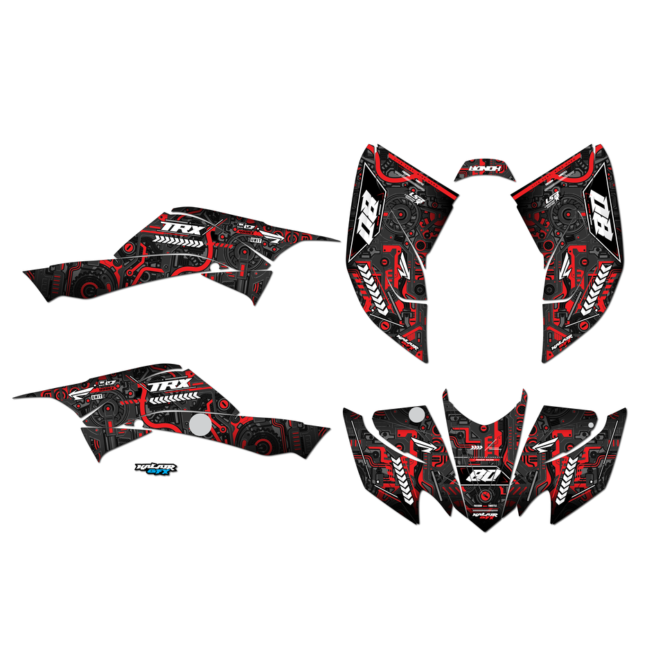 Honda 400EX 2008-2016 Atv bike Graphics Kits - Custom Designs | Kalair GFX