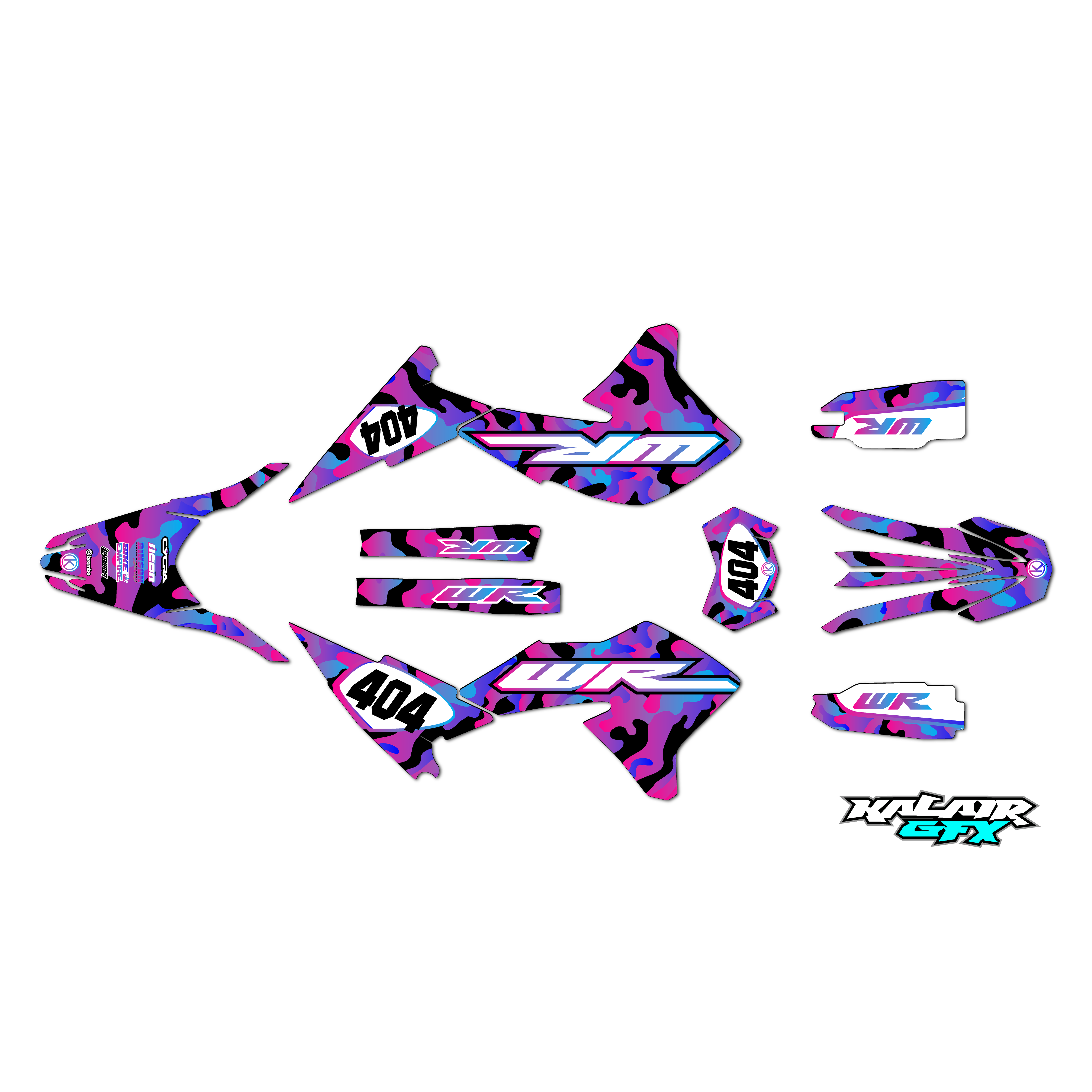 Yamaha WR250R (2008-2021) Invasion Series Graphics kits Kalairgfx