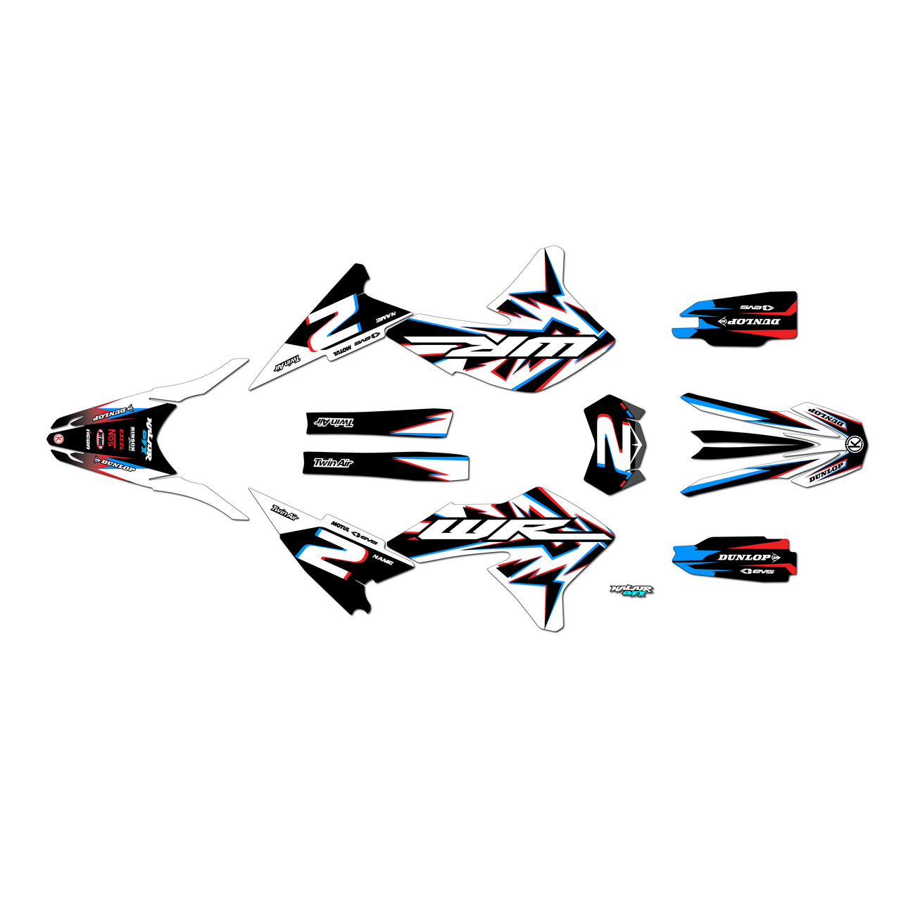 Yamaha WR250R (2008-2021) Vizin Series Graphics kits Kalairgfx