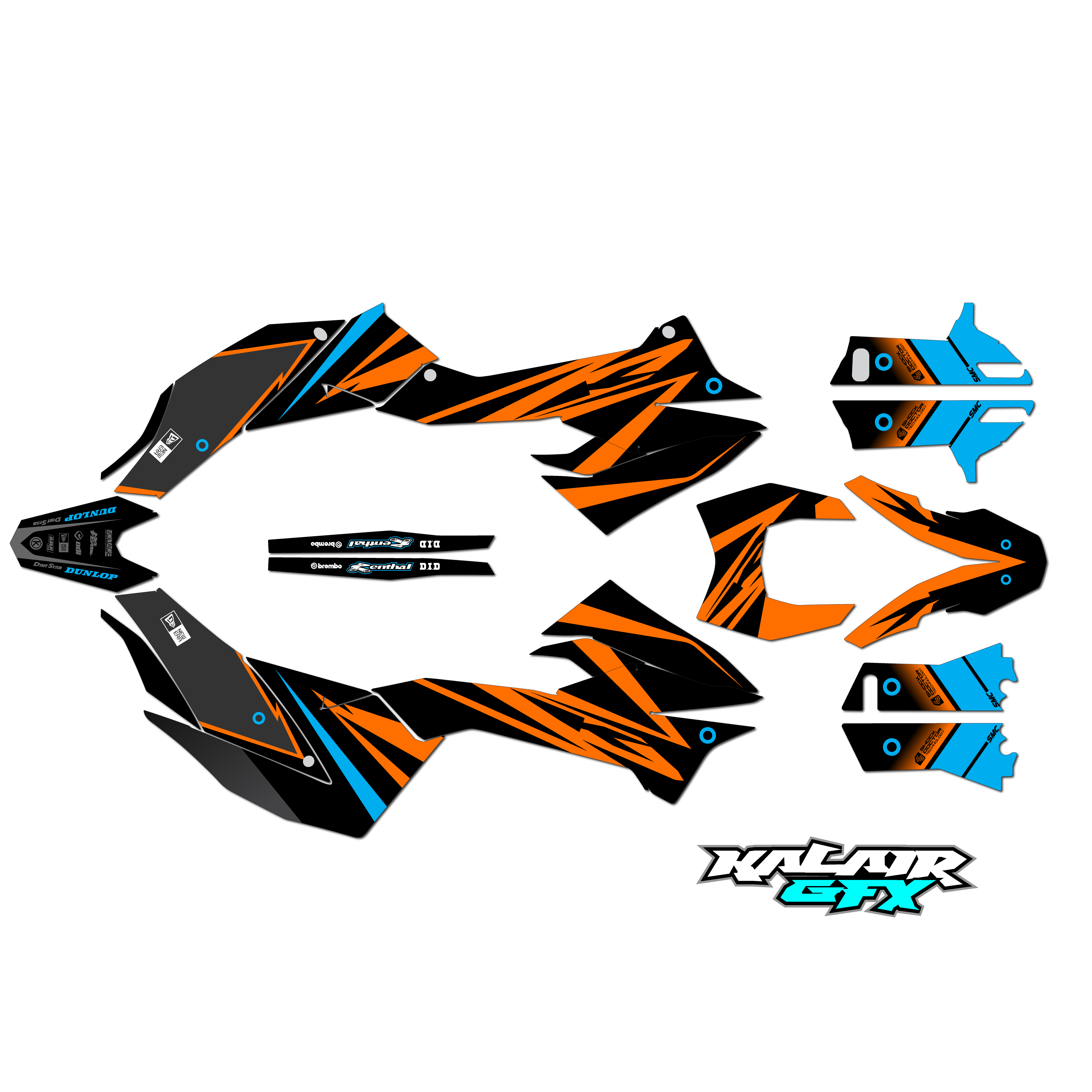 Bold Series KTM 690 SMC-R Graphics Kit | Kalair GFX