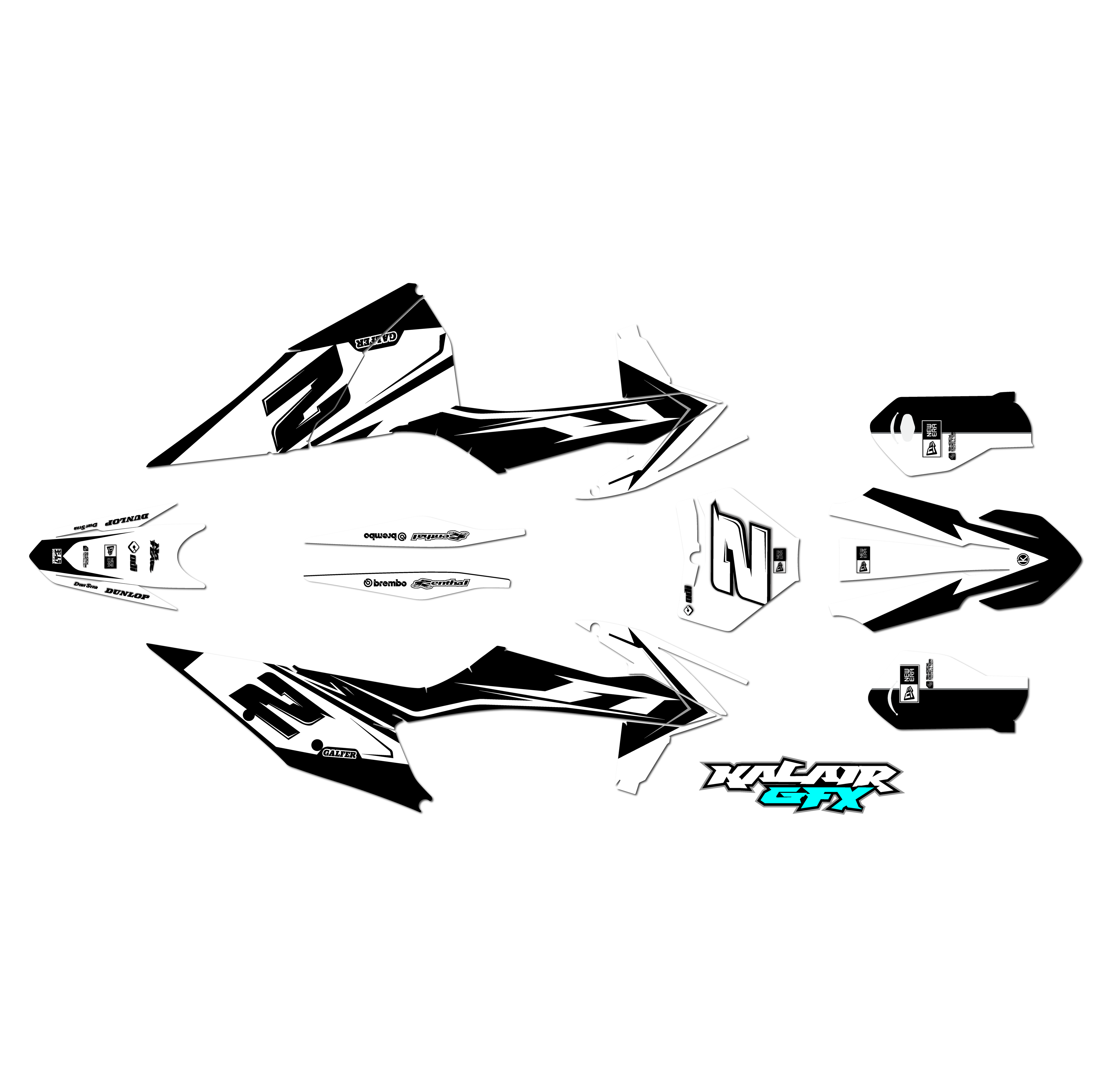 KTM 450 SX-F 2019-2022 Bold Graphics Kit | Kalair GFX