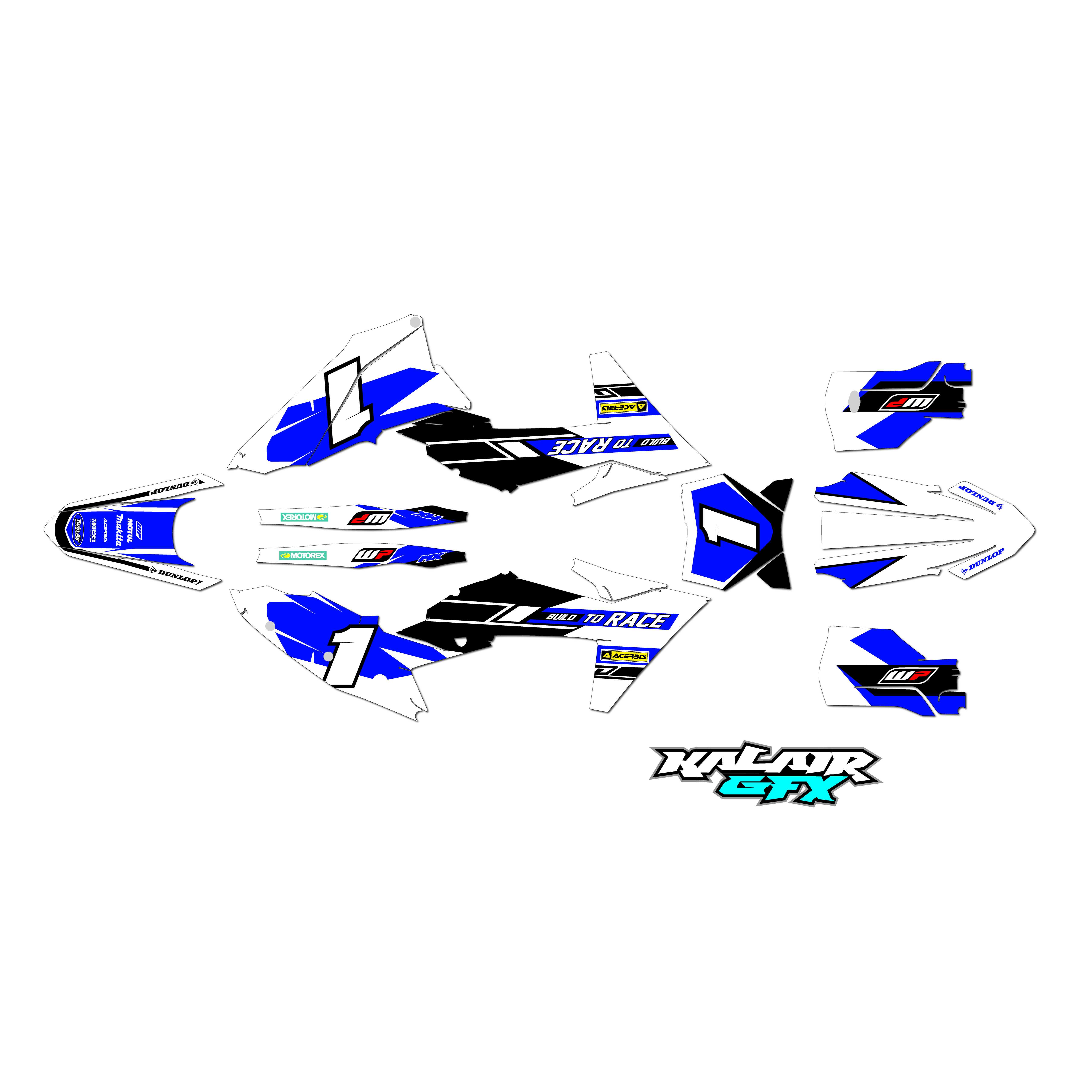 KTM 300 XC Graphics Kit (2023) - Blaze Series | Kalair GFX