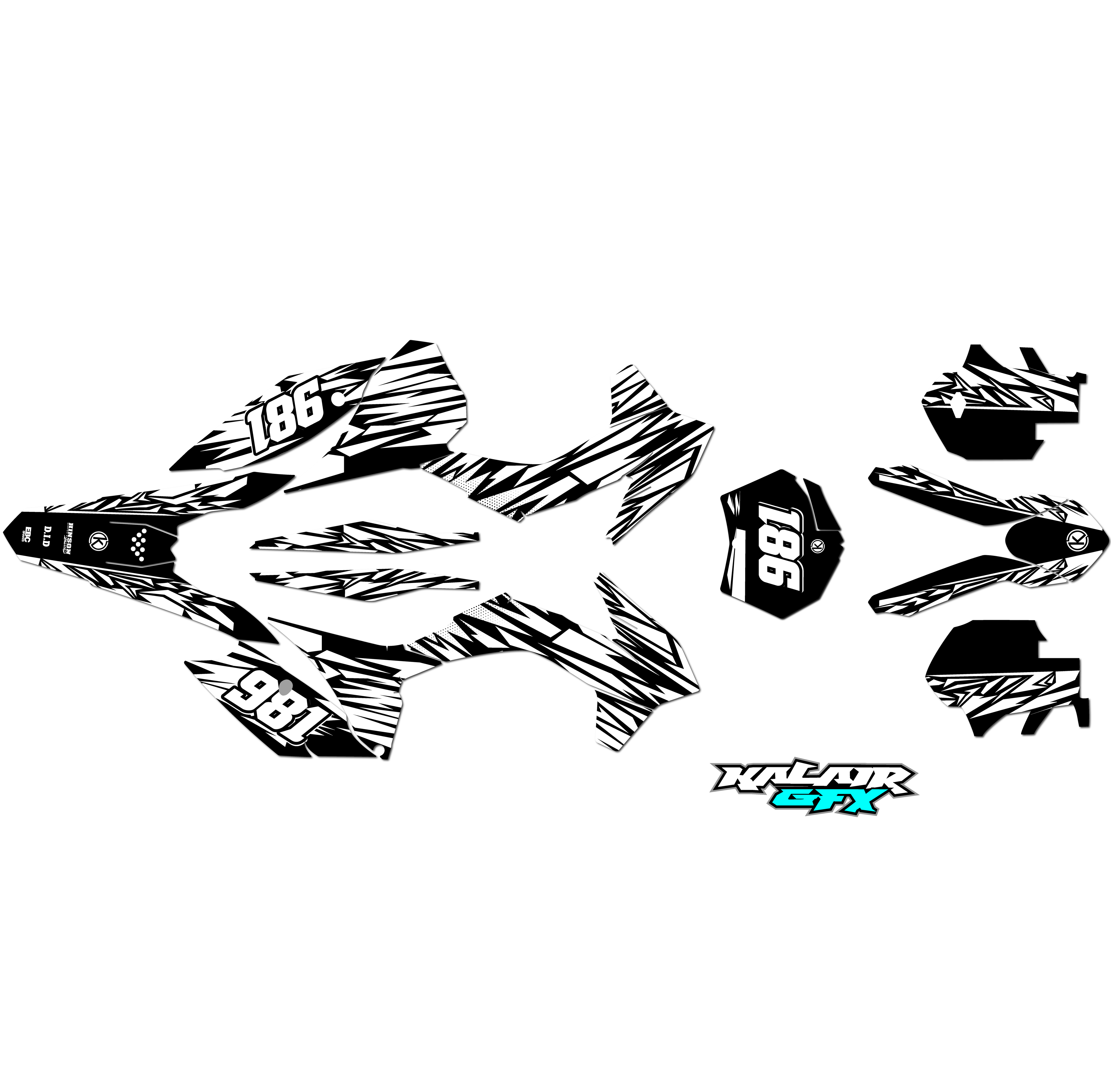 KTM 150 SX 2013-2014 Graphics Kit: Twitch Series | Kalair GFX