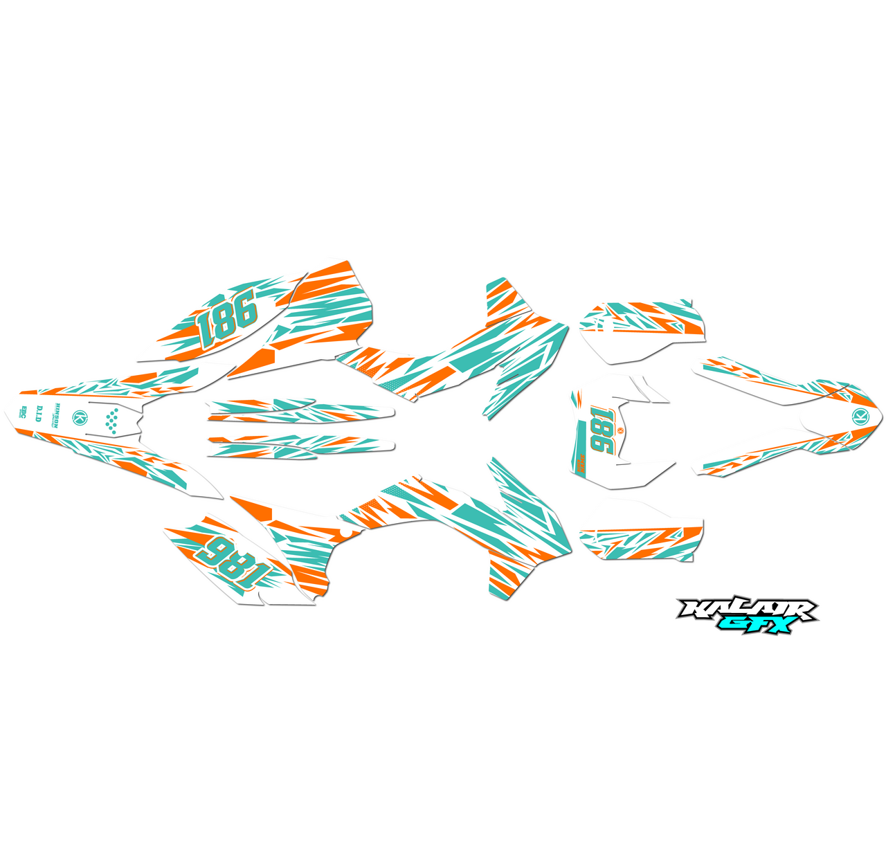 KTM 200 XC-W (2016) Twitch Series Graphics Kits KalairGFX