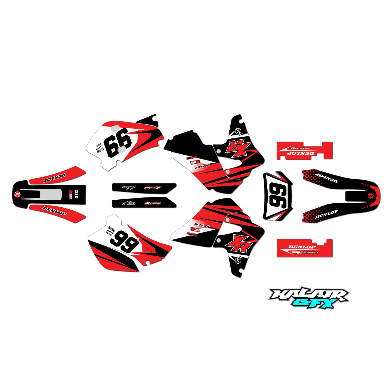 Honda XR650R Graphics Kit - Division Series | Kalair GFX