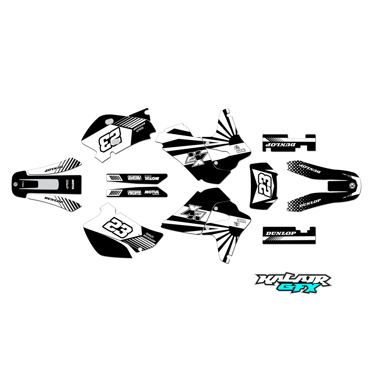 Best Unique Honda Xr650r 2000 2009 Fh Series Graphics Kits In Kalairgfx