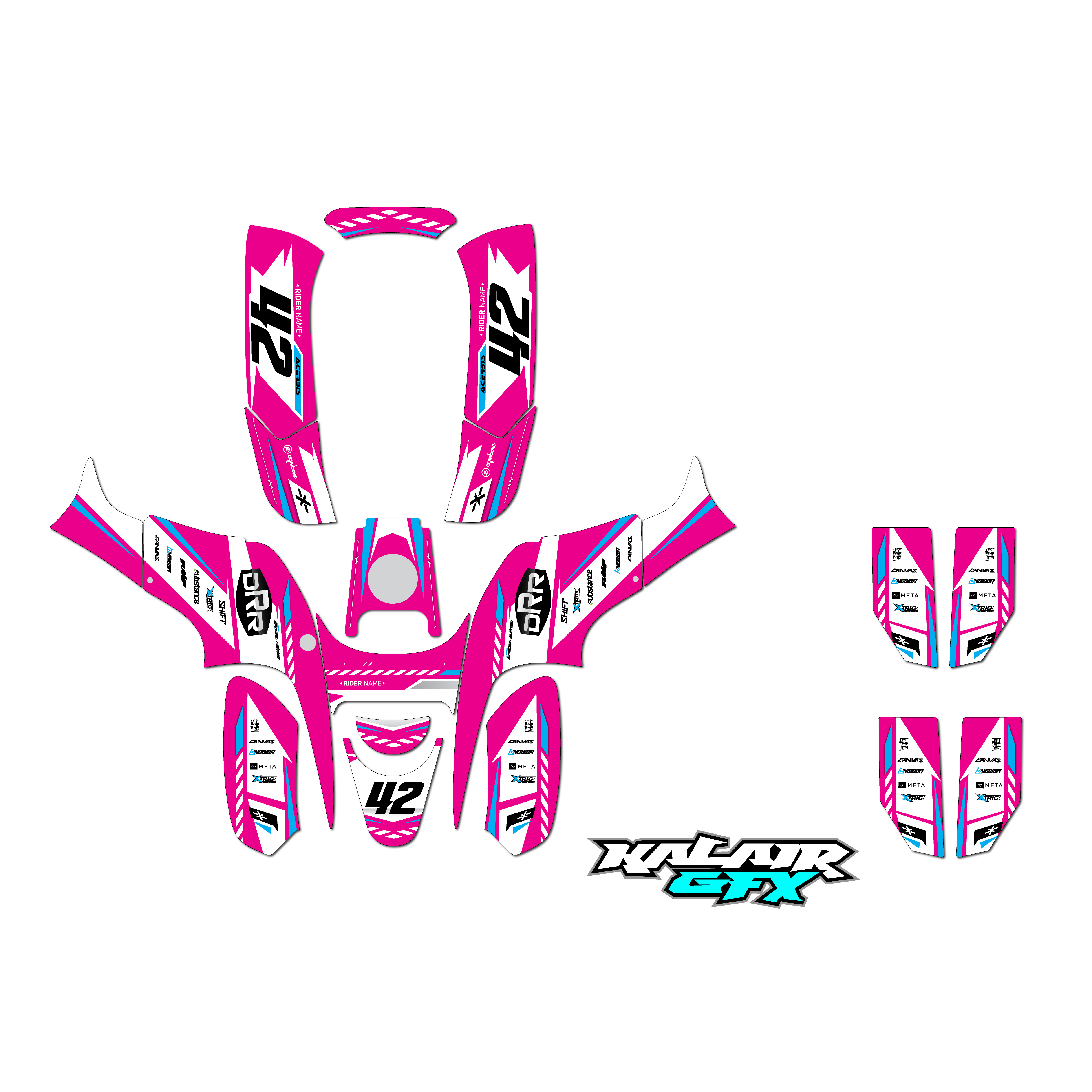 Graphics Kit for DRR DRX-50 (All years) Lethal Series - Kalair GFX